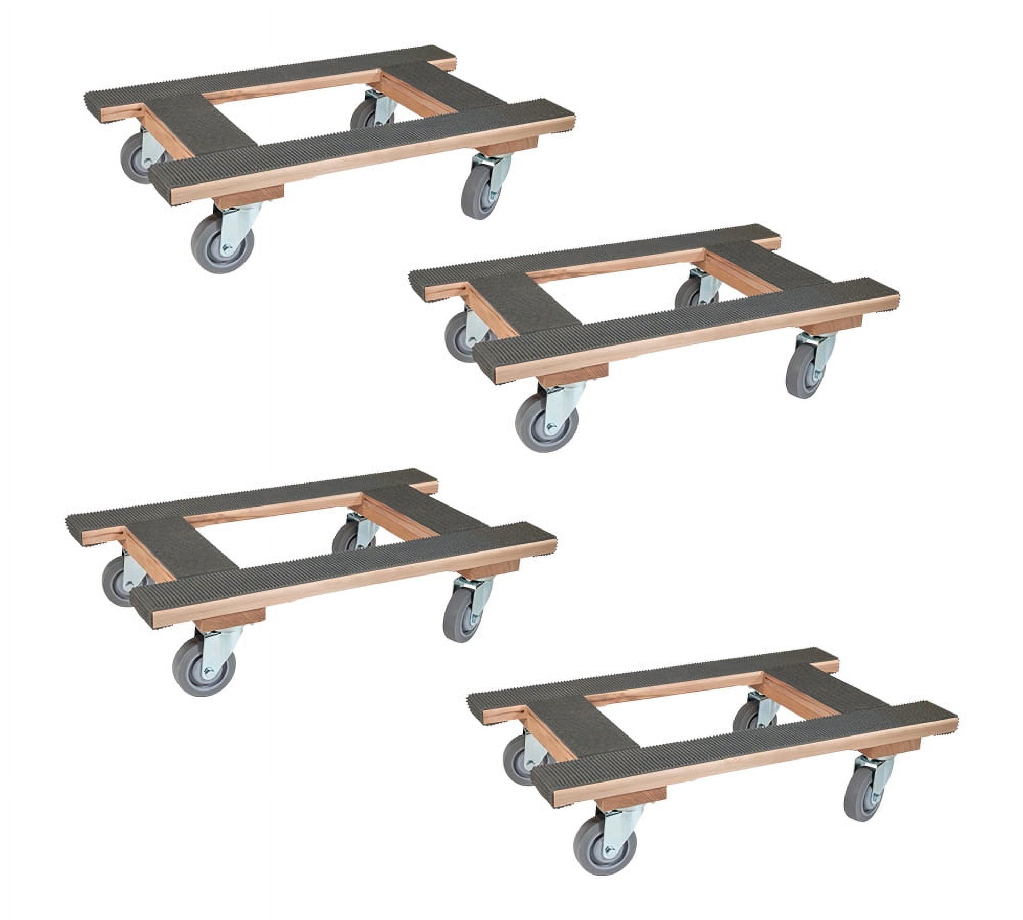4 Pack 18"x30" H Shape Moving Dolly with Non Marking Wheels - 1000 lbs ...