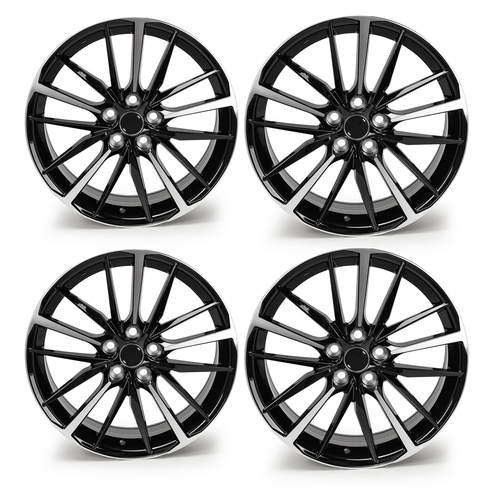 4-Pack 19"x8" Black Replacement Wheel Rim 75222 for Toyota Camry 2018 ...