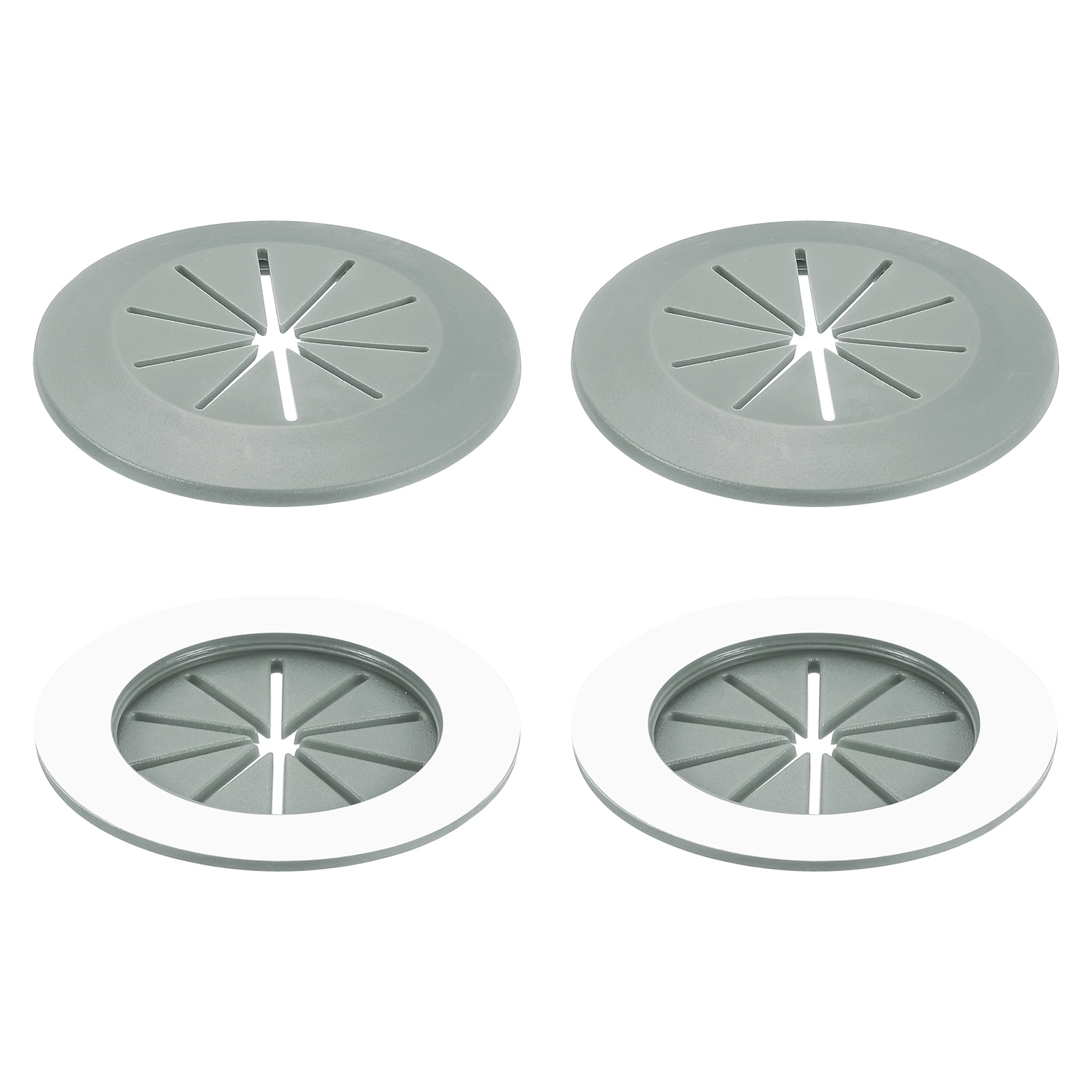 4 Pack 2.17 Inch Cable Grommets, Self-Adhesive Desk Hole Cover, Deep ...