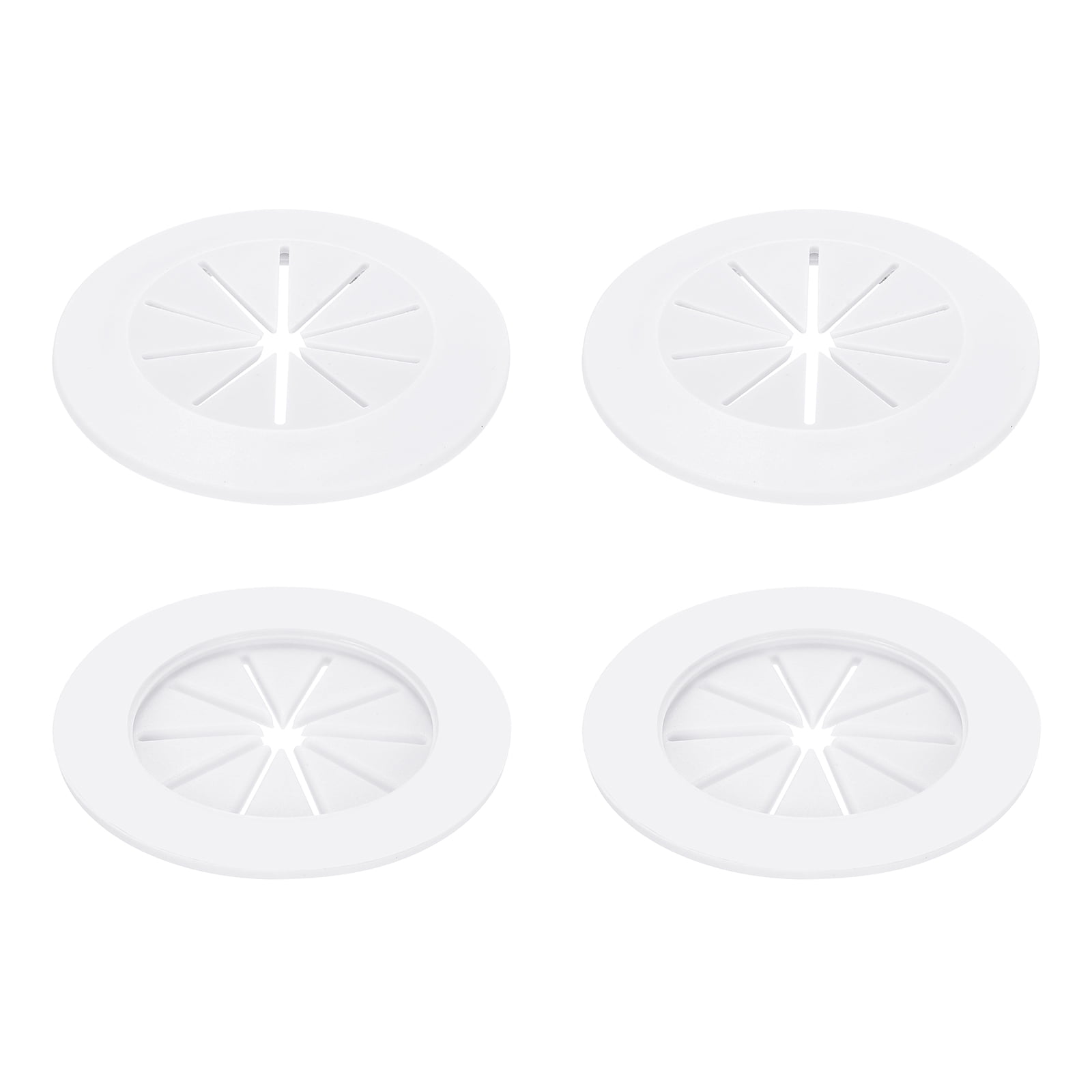 4 Pack 2.17 Inch Cable Grommets, Self-Adhesive Desk Hole Cover, White ...