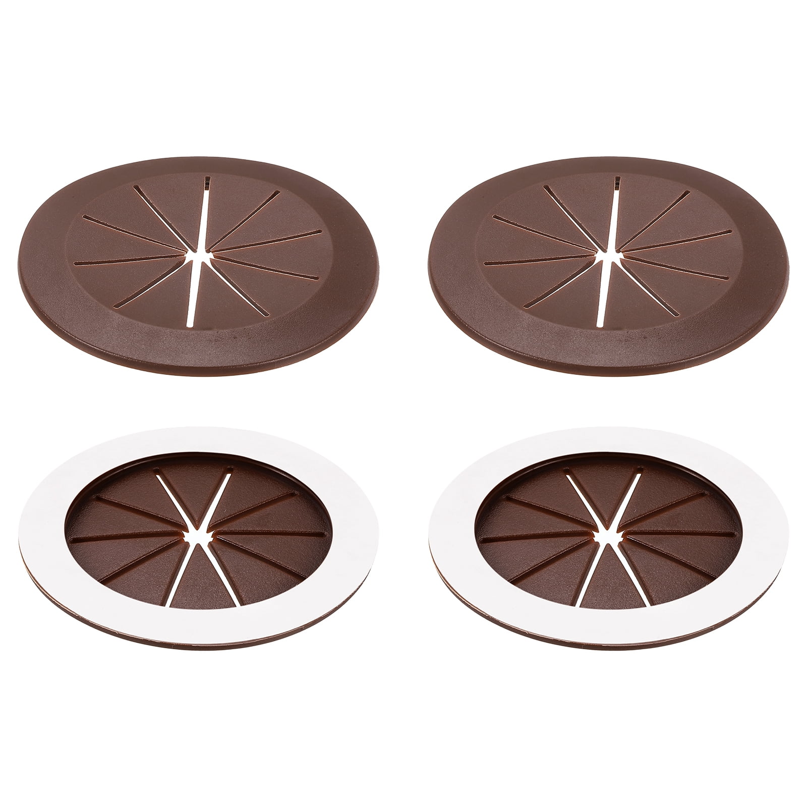 4 Pack 2.76 Inch Cable Grommets, Self-Adhesive Desk Hole Cover, Deep ...