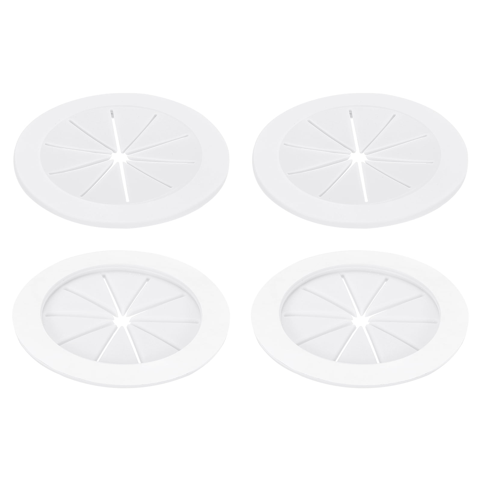 4 Pack 2.76 Inch Cable Grommets, Self-Adhesive Desk Hole Cover, White ...
