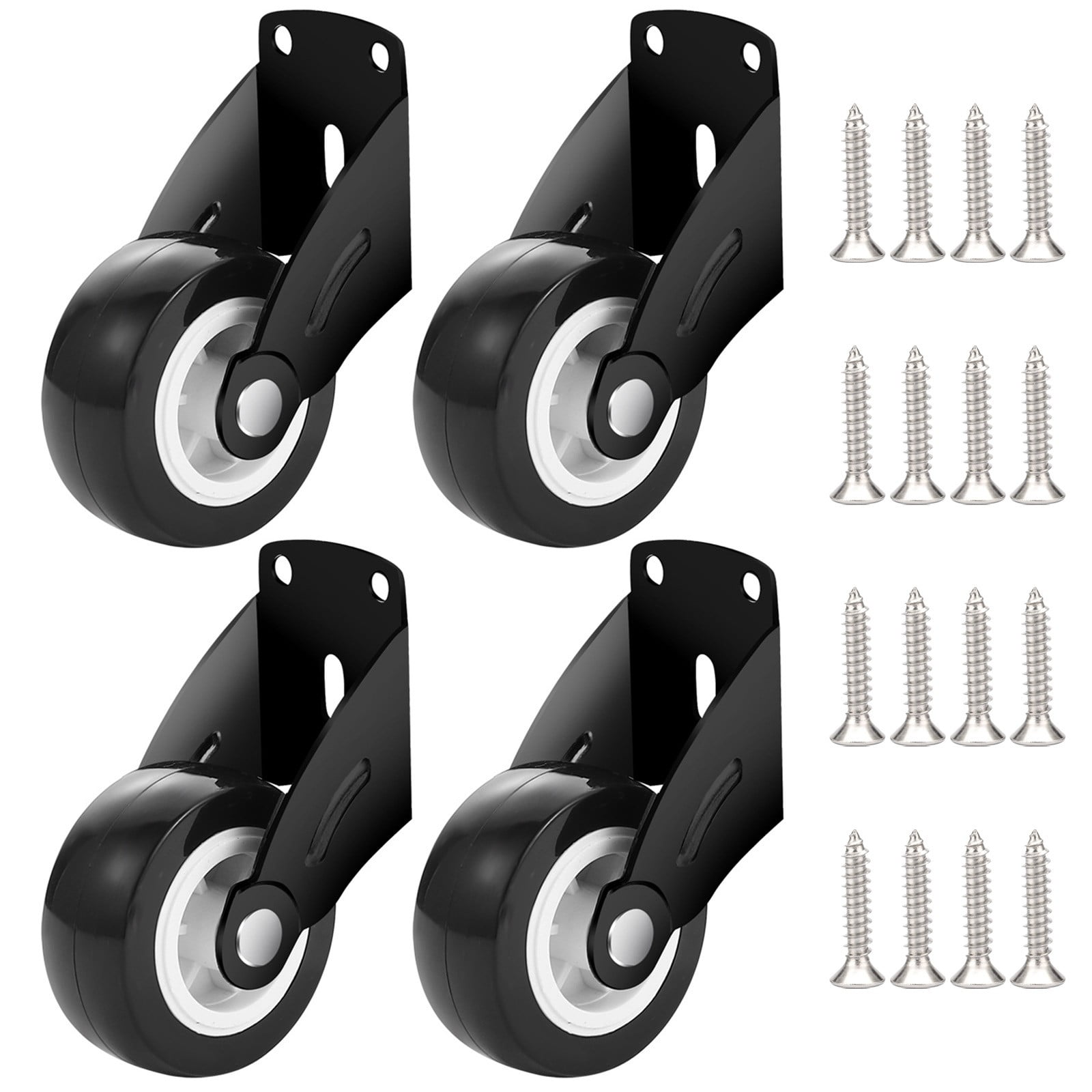 4 Pack 2" Gate Wheels Sag Door Bottom Support Wheels Friction Casters ...
