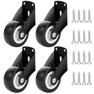 HOLKIE Retractable Caster Wheels,(4 pack) Heavy Duty Workbench Casters ...