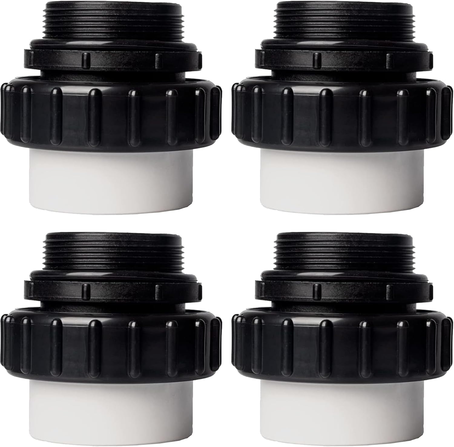 (4-Pack) 2" MIP x 2" PVC Hi-Temp Unions Compatible with Pentair ...
