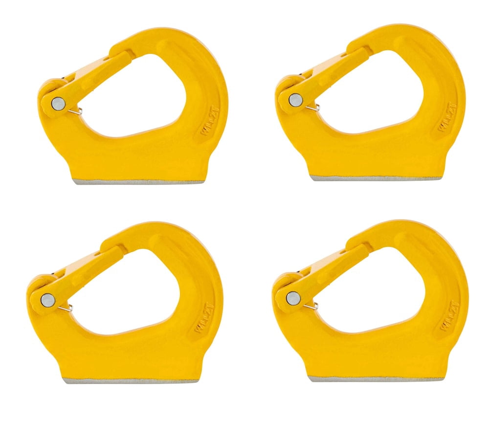 (4 Pack) 2 Ton Weld on Anchor Hook G80 Wrecker Crane Tractor Rigging ...