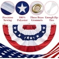 4 Pack 2 X 4FT American Flags Bunting, USA Pleated Fan Flag with Zip ...