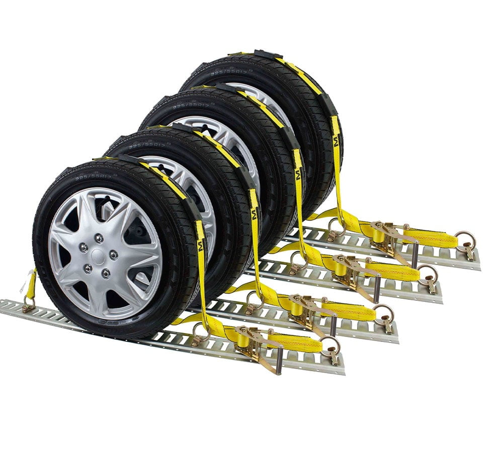Car Straps GRIPON Pack Of 8 2inch X 10ft Over Tire Car Hauler Tie Down ...