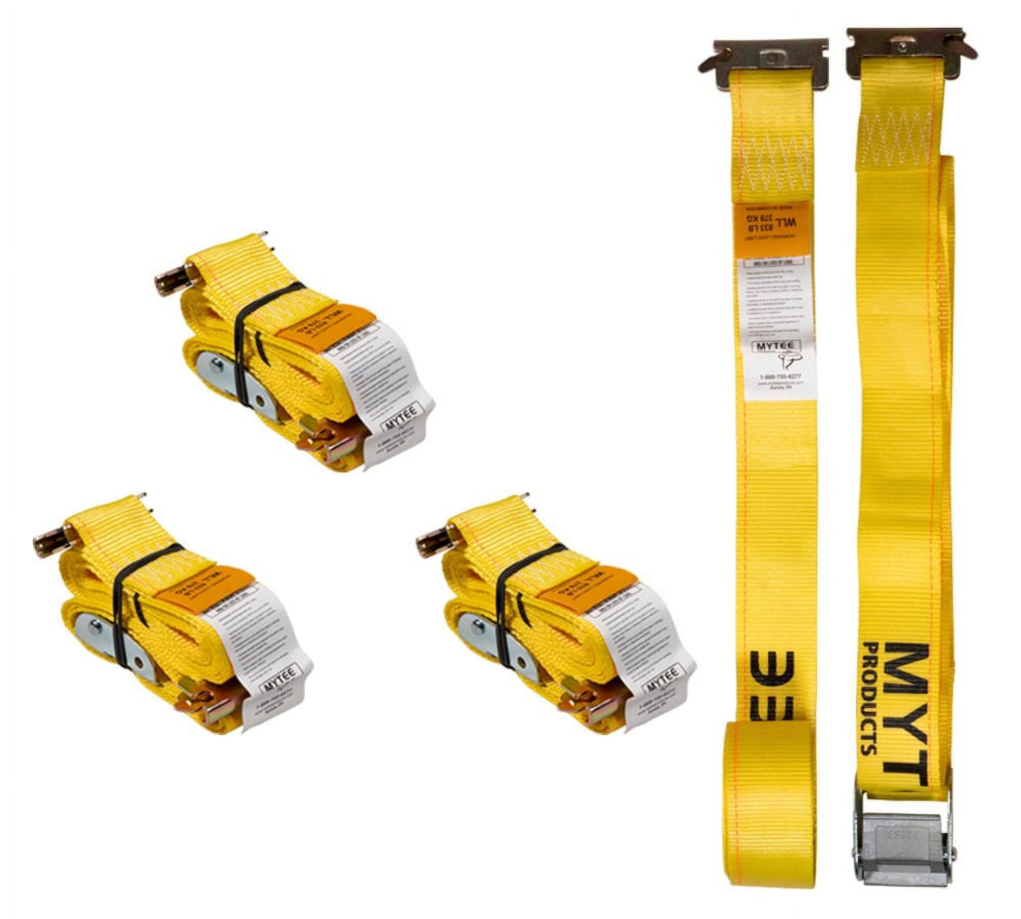 4 Pack 2''x12' Logistic E-Track Cam Buckle Straps with Spring E ...