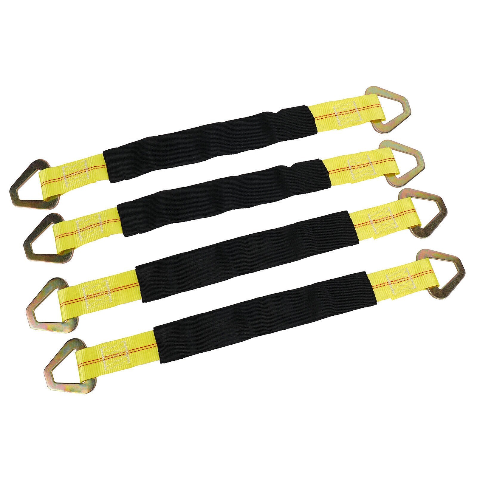 4 Pack 2"x24" Axle Strap with 12" Abrasion Resistant Sleeve Protector ...