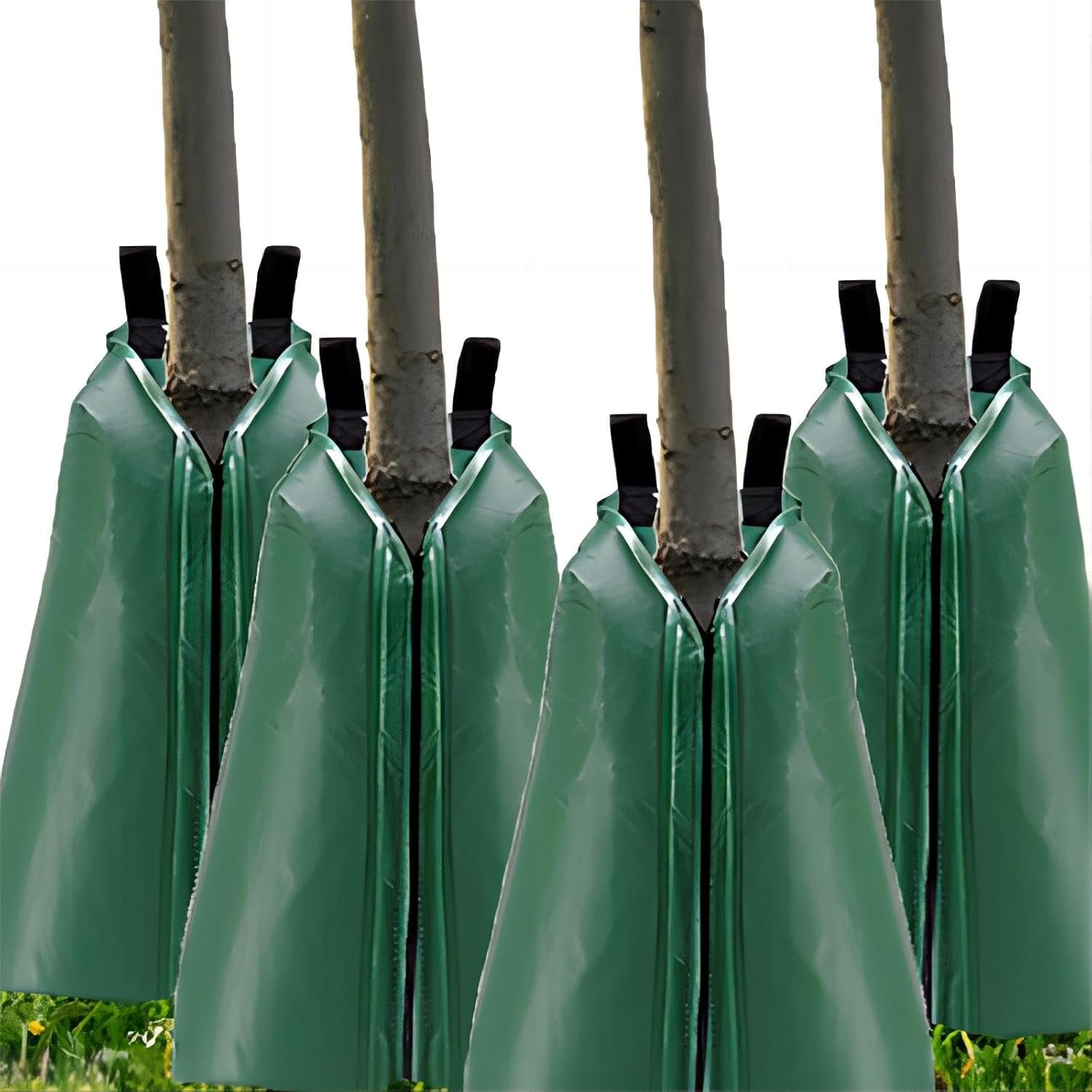 4 Pack 20 Gallon Tree Watering Bags Heavy Duty, Refillable Slow Release ...