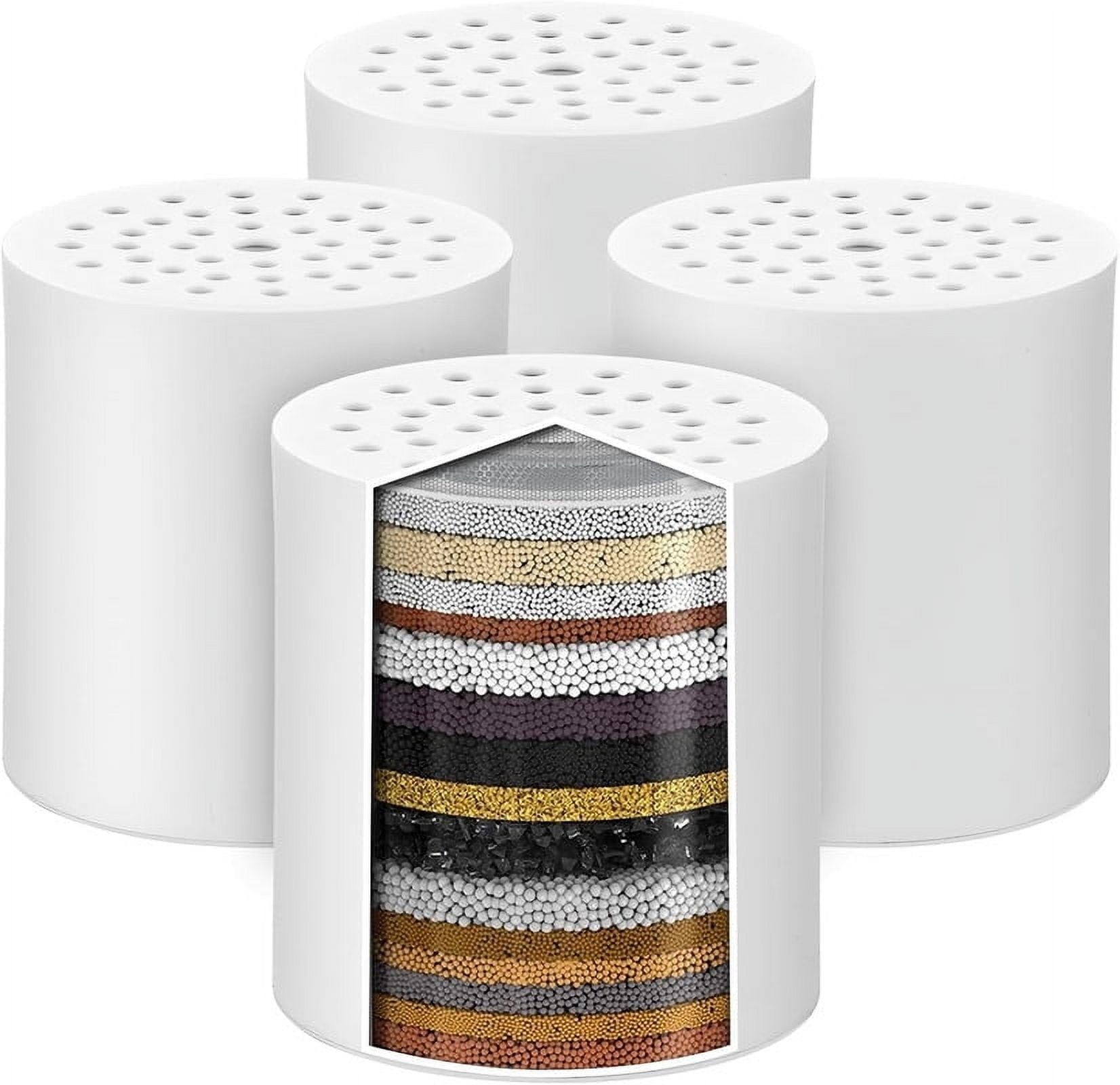 4 Pack 20 Stage Shower Filter,Replacement Shower Cartridge Filter with ...