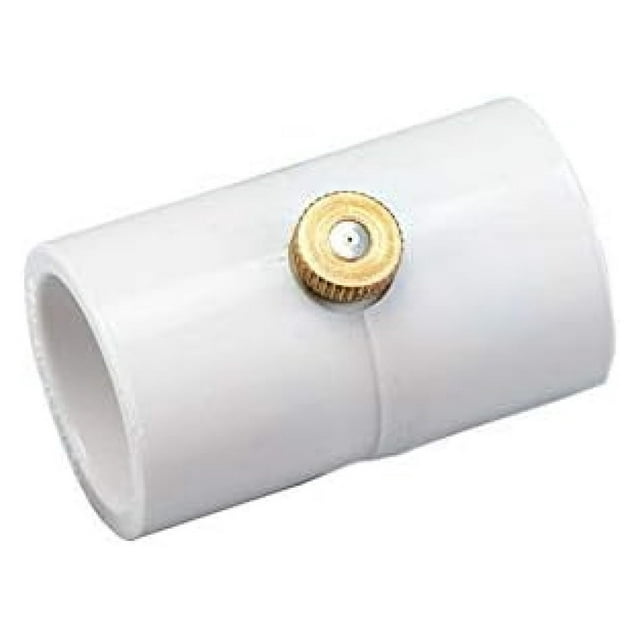 4 Pack (20 Total Couplings) 1/2 Inch PVC Coupling with Brass and ...
