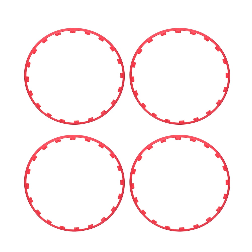 4 Pack 20 inch Red Nylon Trim Rings Rim Protectors Fit For BMW For Ford ...