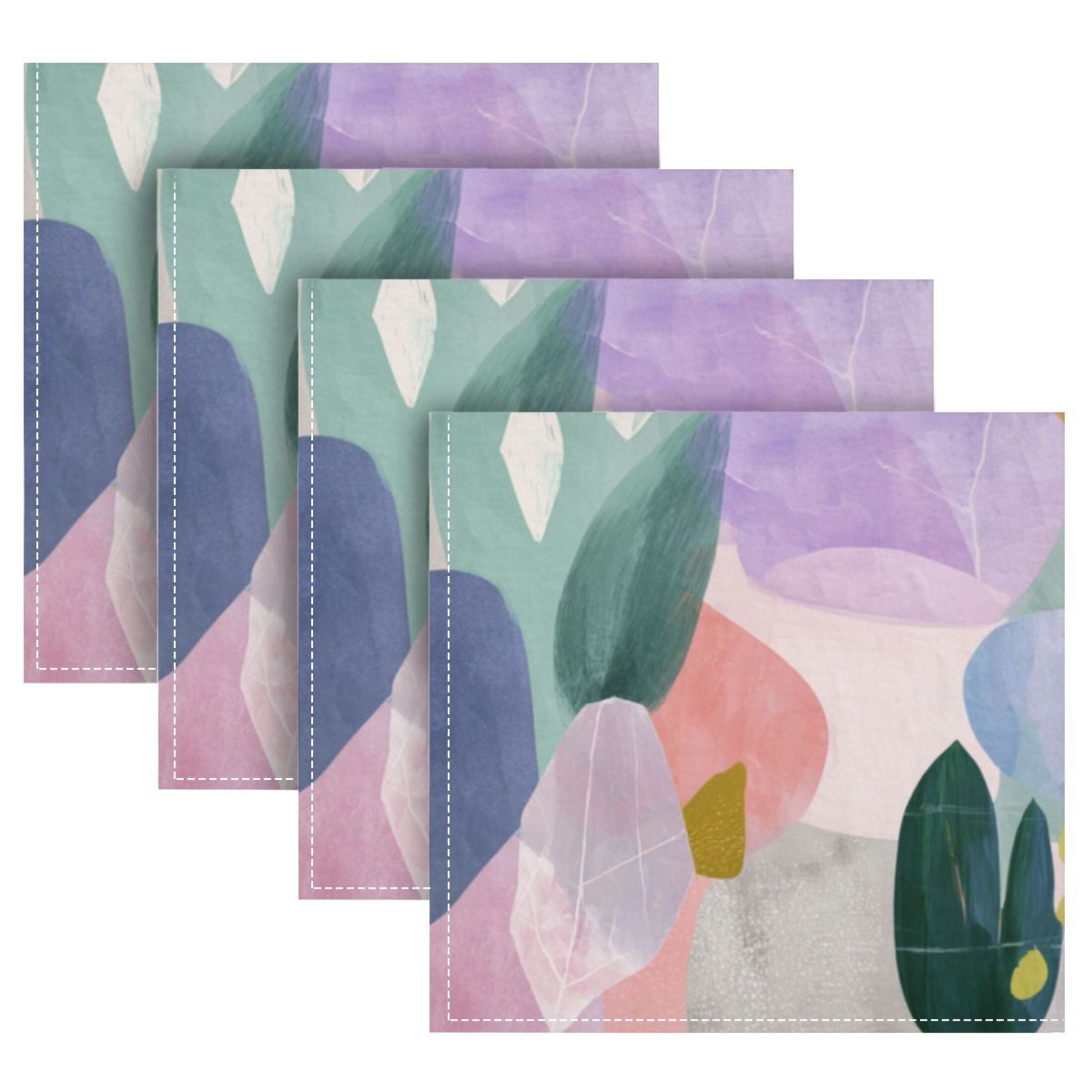 4 Pack 20'' x20" Satin Table Napkins Dinner Napkins for wedding Party ...