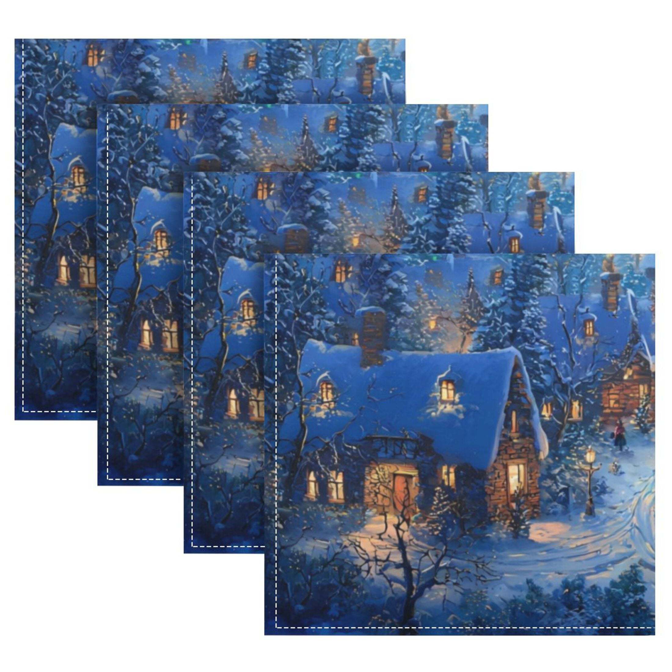 4 Pack 20'' x20" Satin Table Napkins Dinner Napkins for wedding Party ...