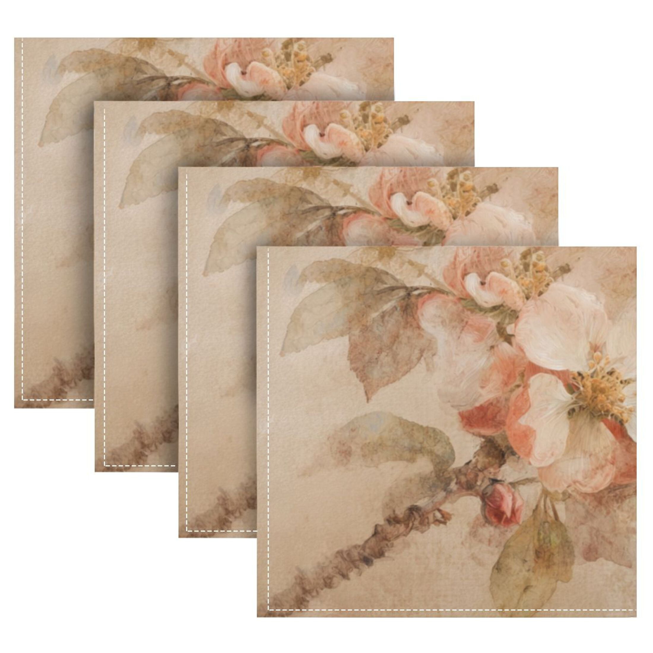 4 Pack 20'' x20" Satin Table Napkins Dinner Napkins for wedding Party ...