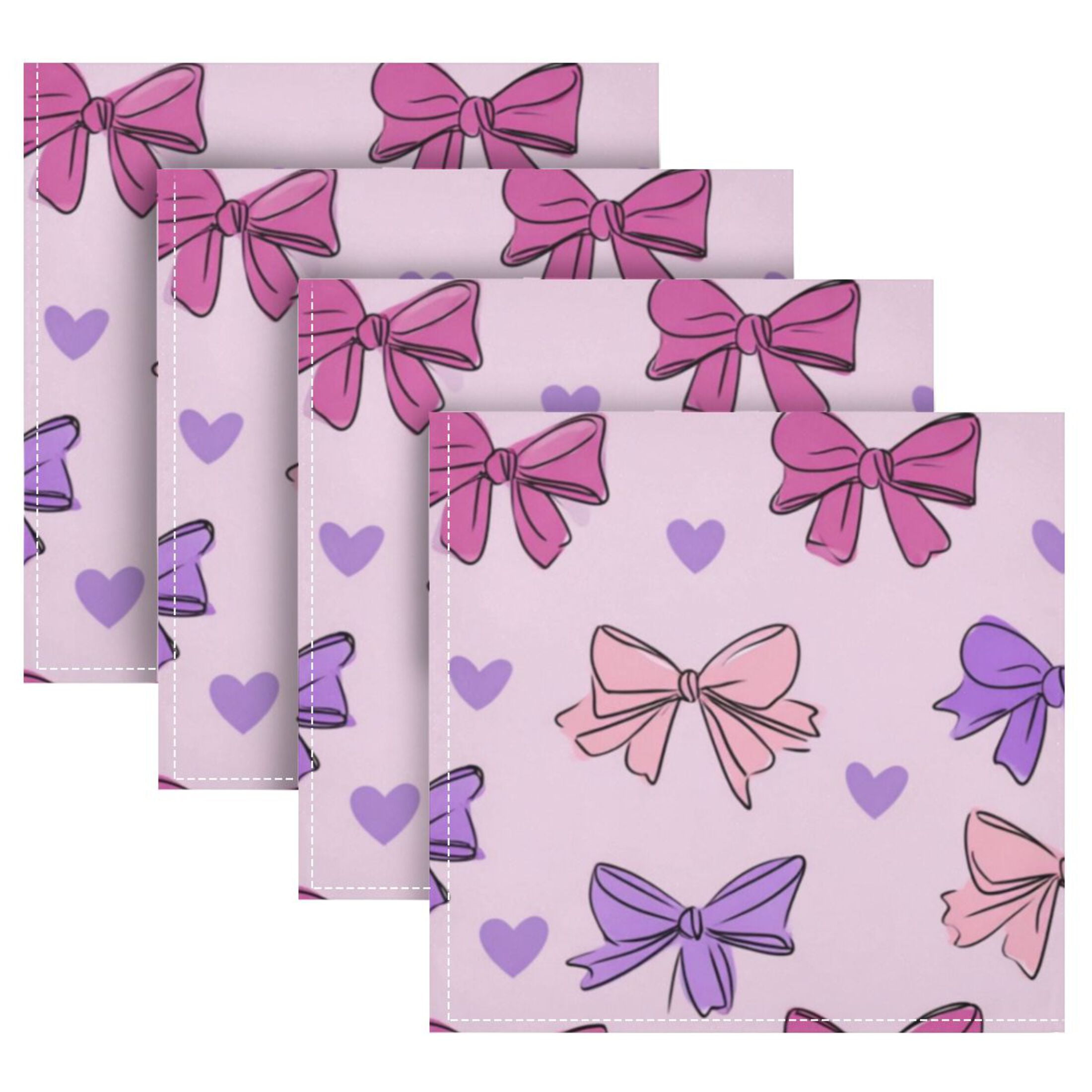 4 Pack 20'' x20" Satin Table Napkins Dinner Napkins for wedding Party ...