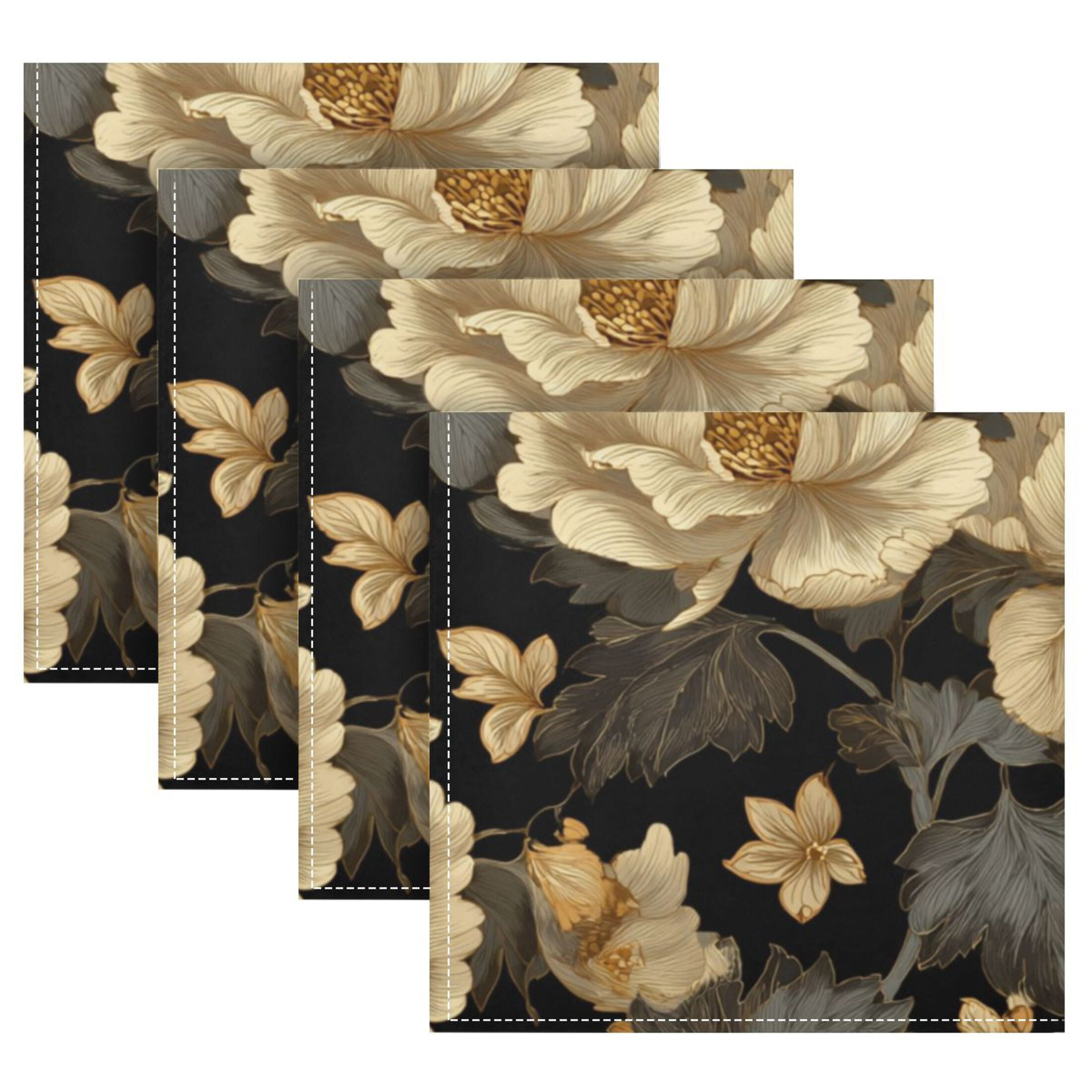 4 Pack 20'' x20" Satin Table Napkins Dinner Napkins for wedding Party ...