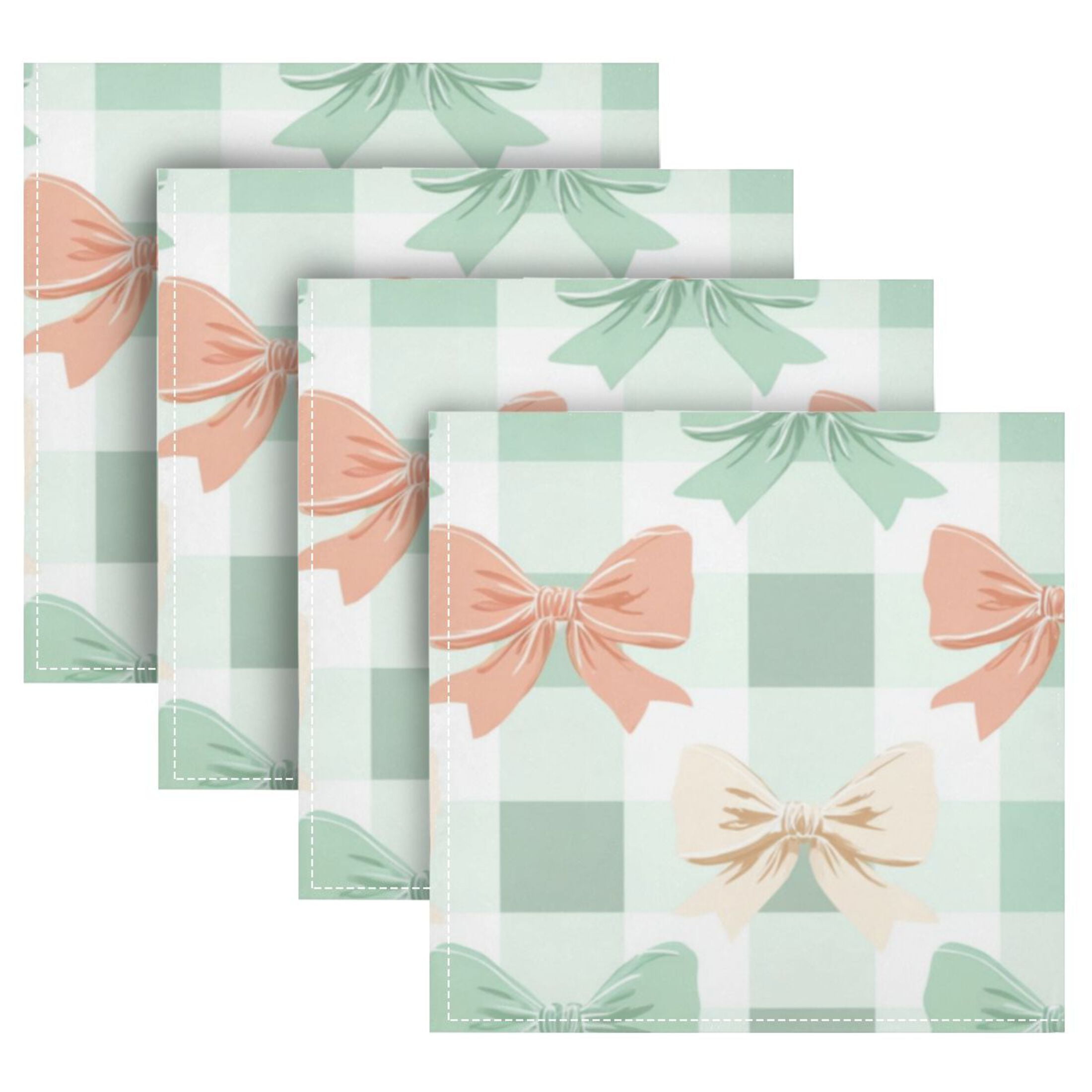 4 Pack 20'' x20" Satin Table Napkins Dinner Napkins for wedding Party ...