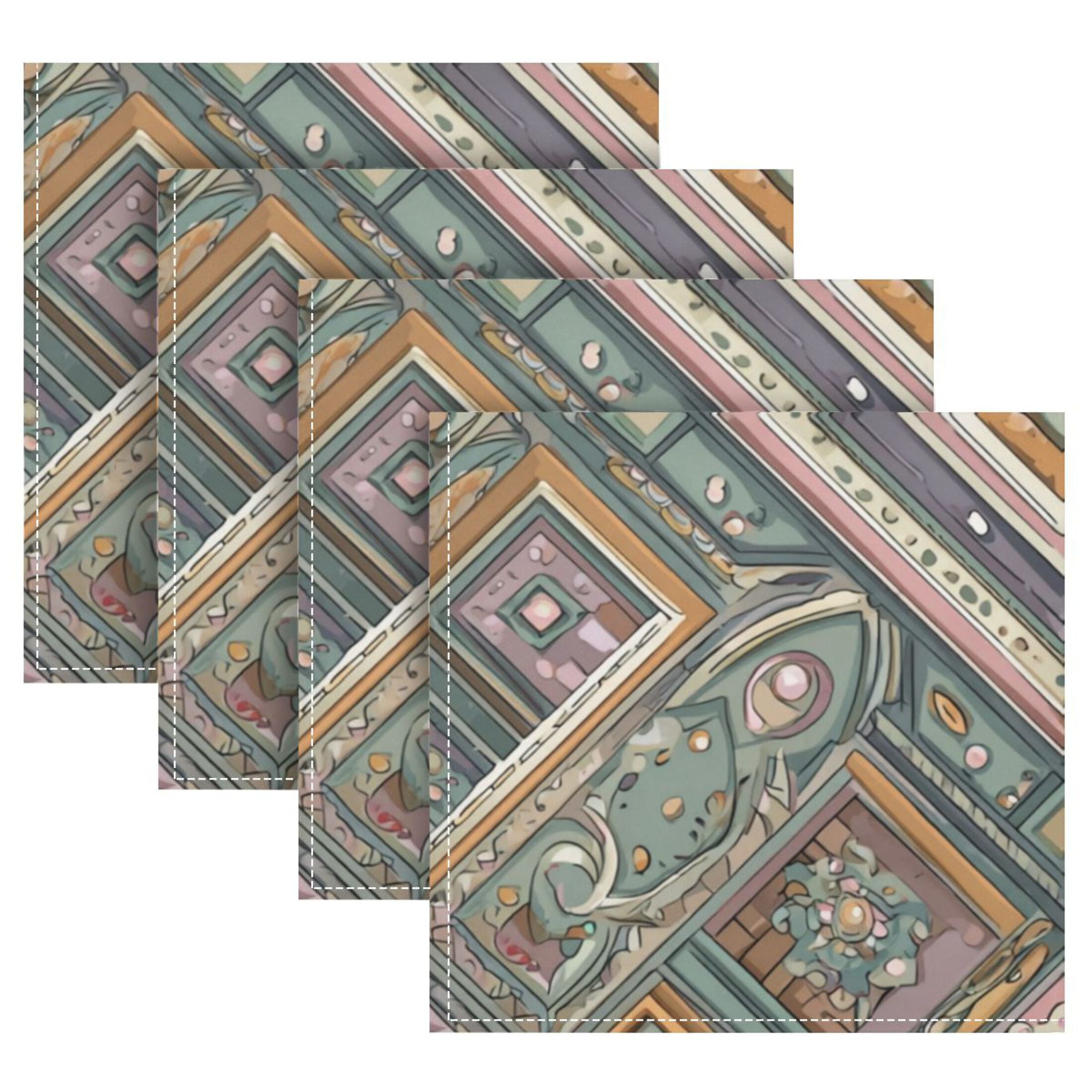4 Pack 20'' x20" Satin Table Napkins Dinner Napkins for wedding Party ...