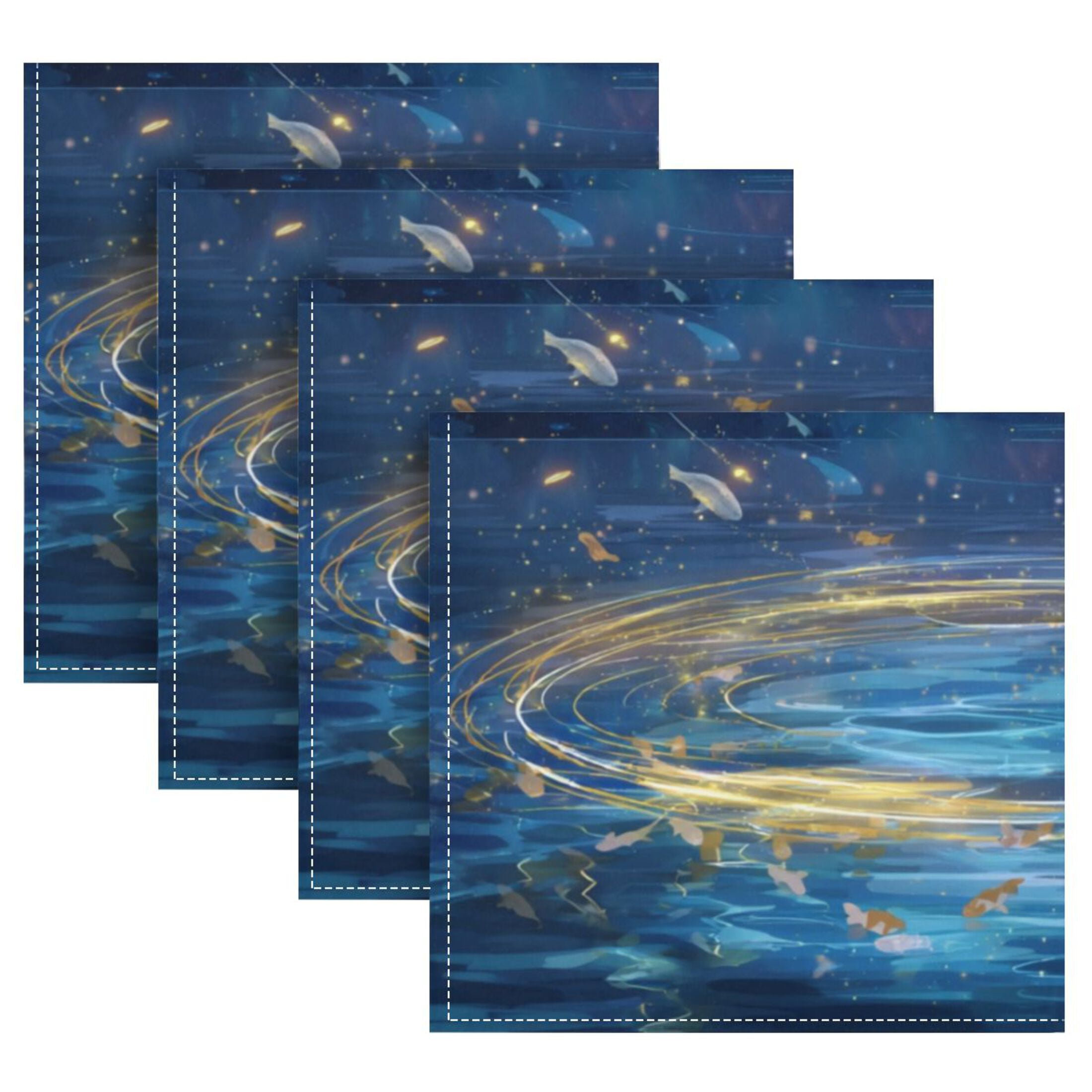 4 Pack 20'' x20" Satin Table Napkins Dinner Napkins for wedding Party ...