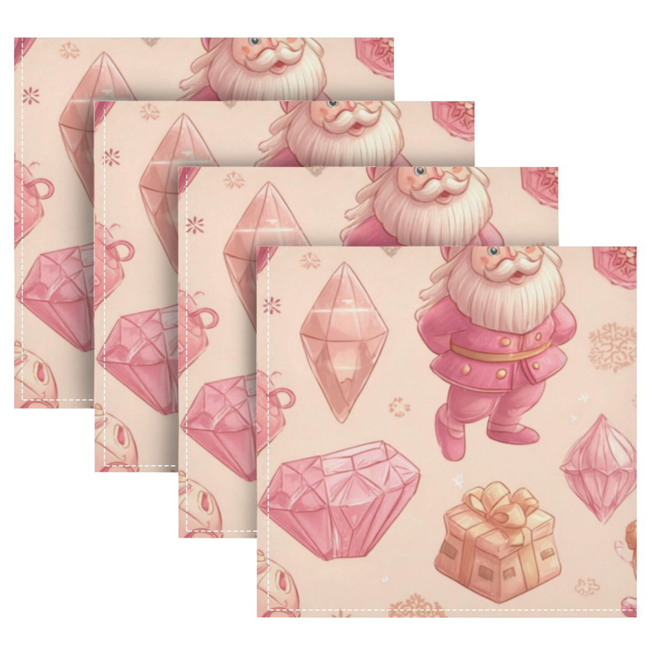 4 Pack 20'' x20" Satin Table Napkins Dinner Napkins for wedding Party ...