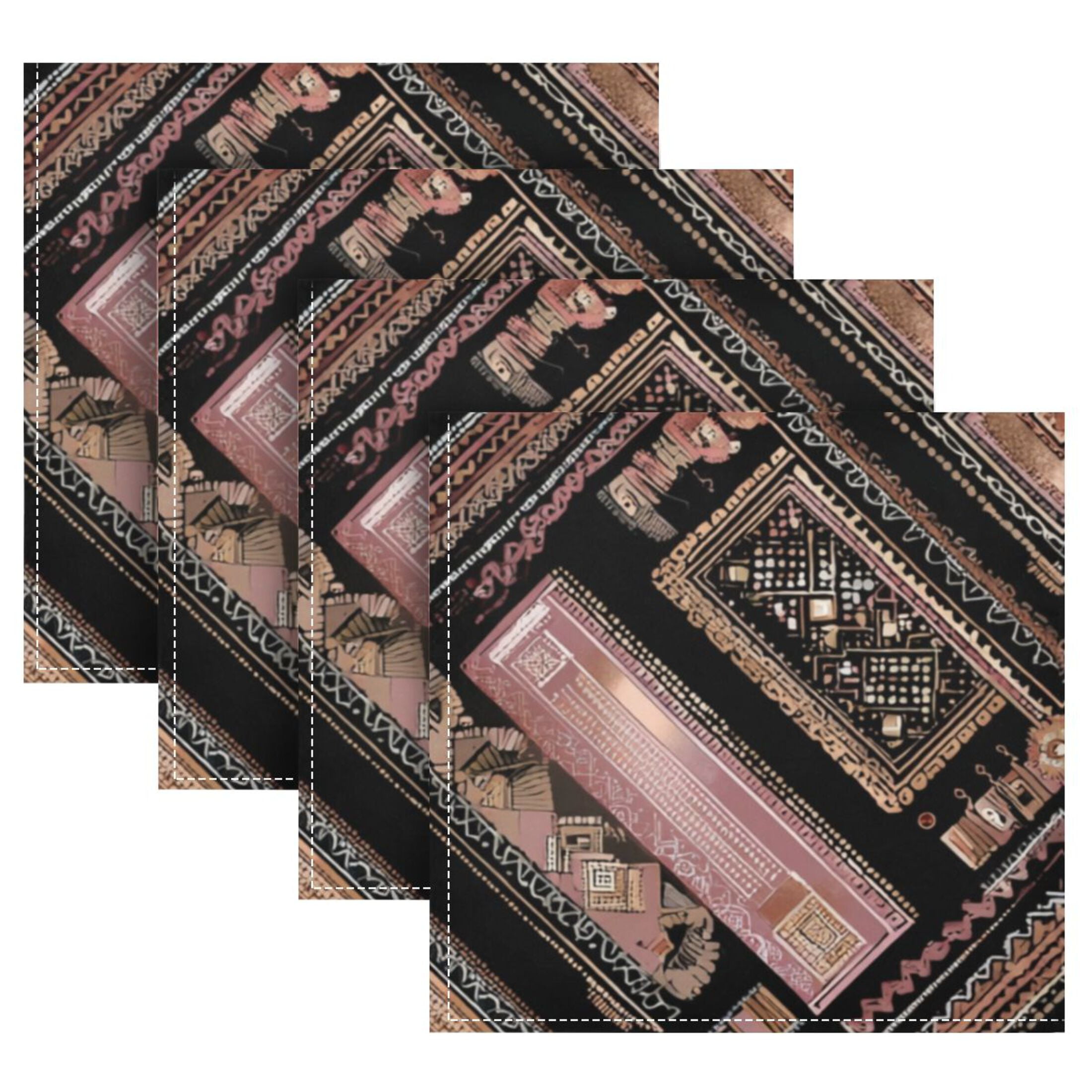 4 Pack 20'' x20" Satin Table Napkins Dinner Napkins for wedding Party ...