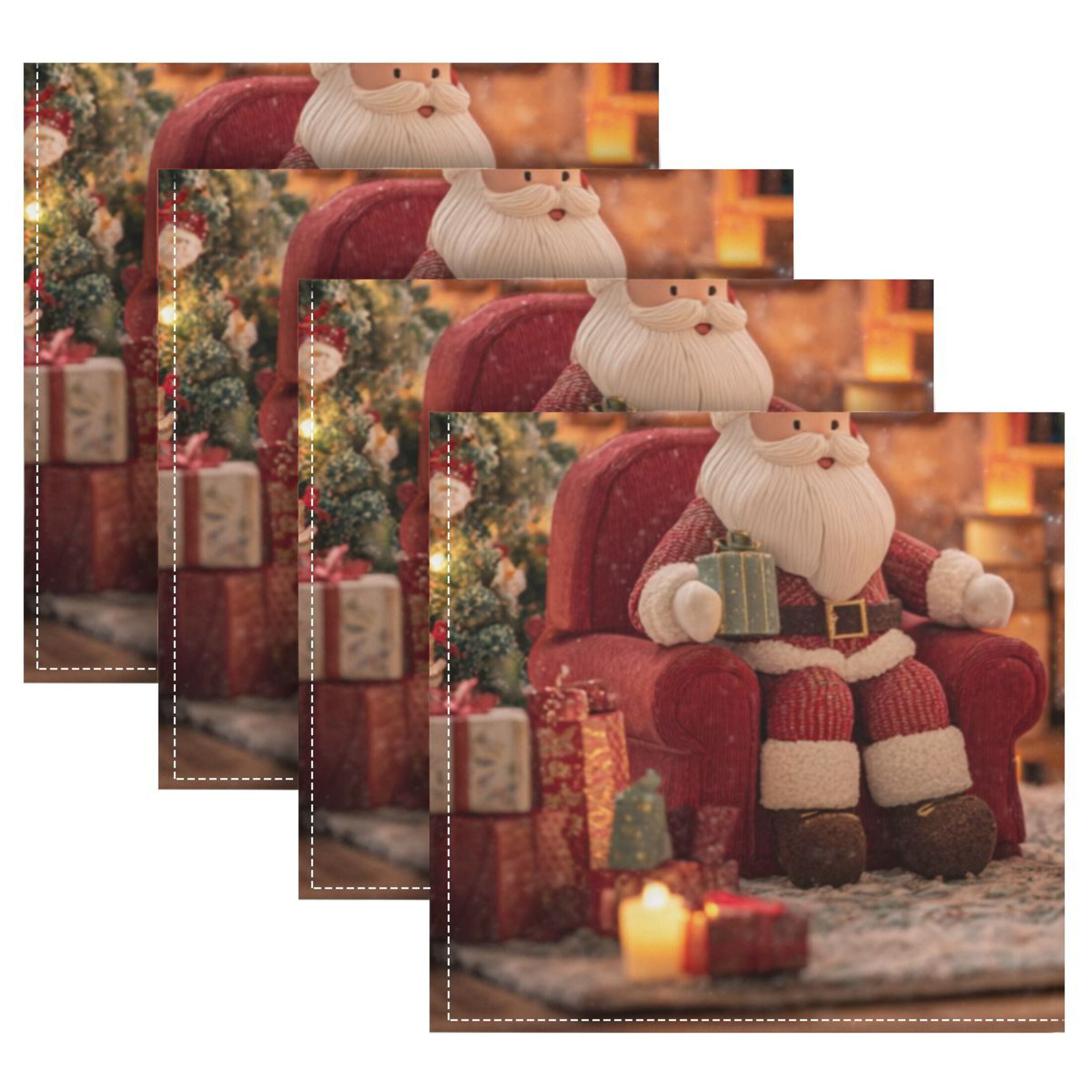 4 Pack 20'' x20" Satin Table Napkins Dinner Napkins for wedding Party ...
