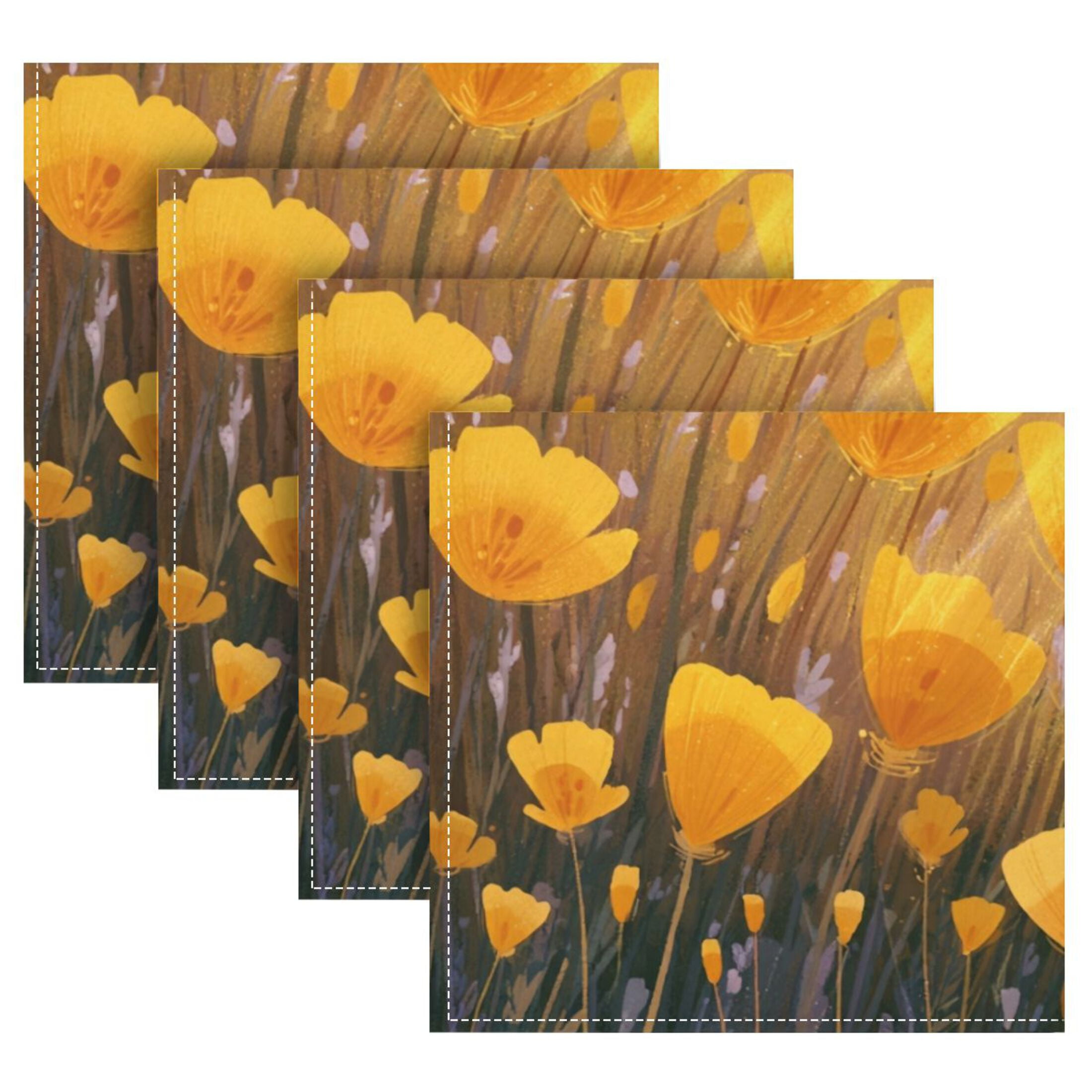 4 Pack 20'' x20" Satin Table Napkins Dinner Napkins for wedding Party ...