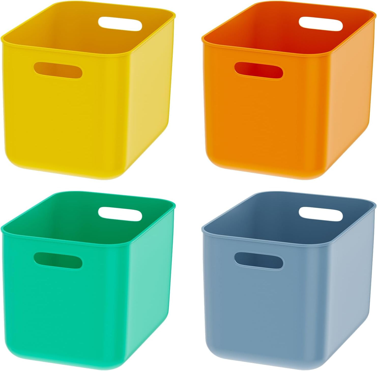 4-Pack 22L Plastic Storage Bins and Baskets for Efficient Home ...