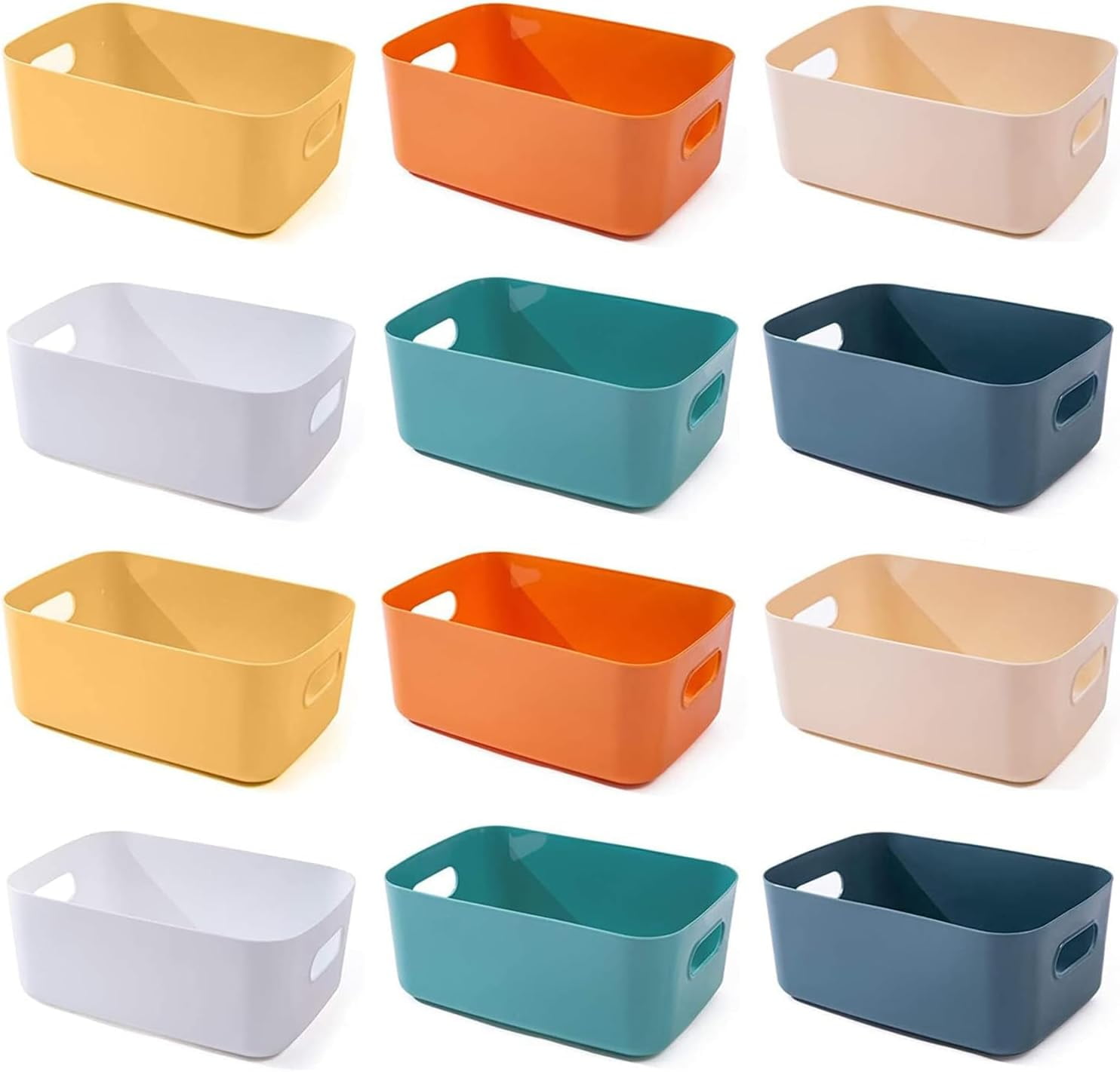 4-Pack 22L Plastic Storage Bins and Baskets for Efficient Home ...