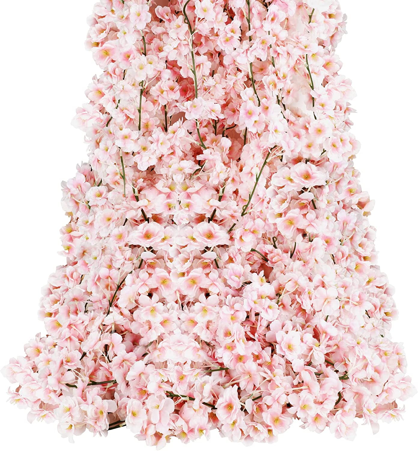 4-Pack 23.6 Ft Cherry Blossom Garland Cherry Blossom Hanging Vine Silk ...