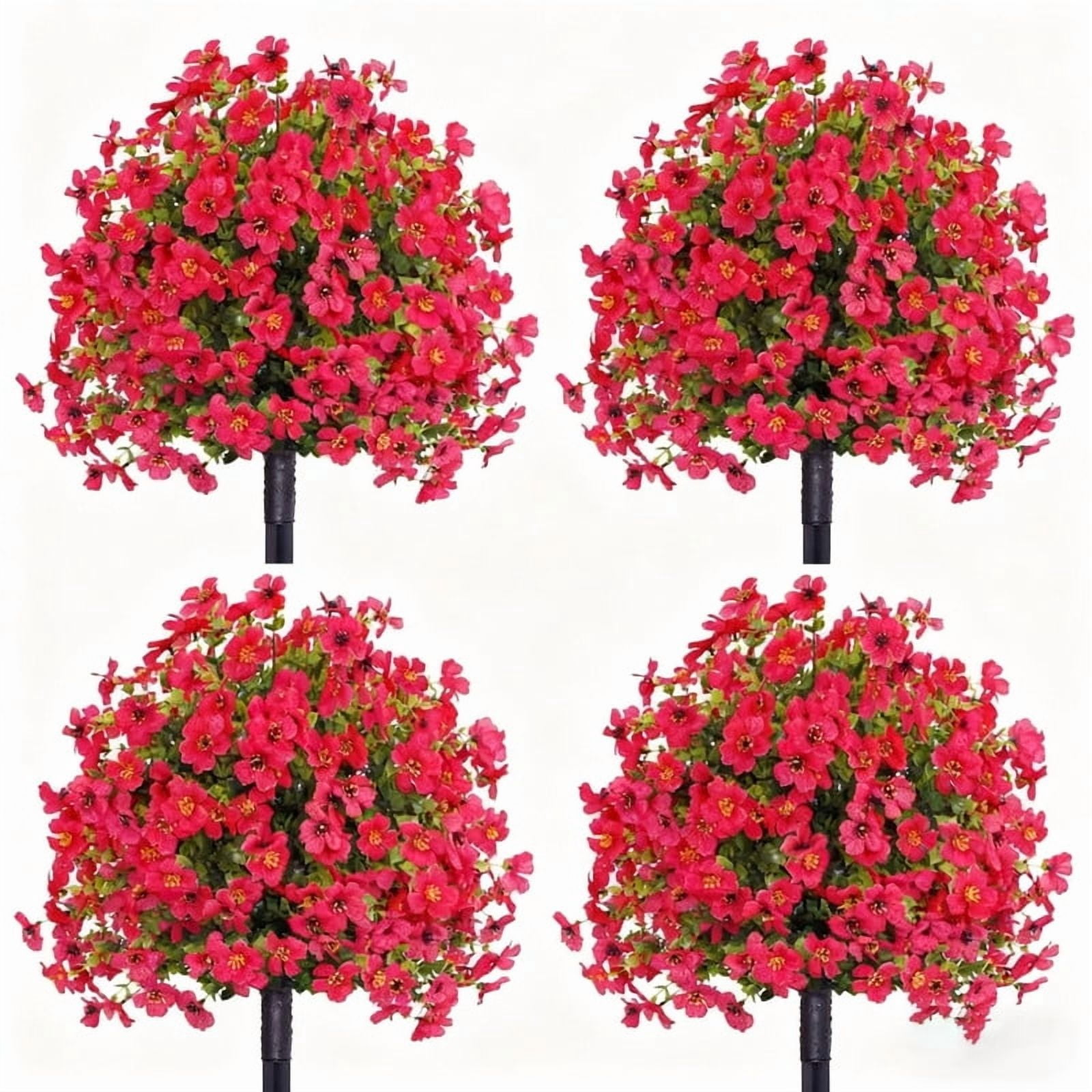 4-Pack 24" Outdoor Artificial Boxwood Topiary Balls - UV-Resistant with ...