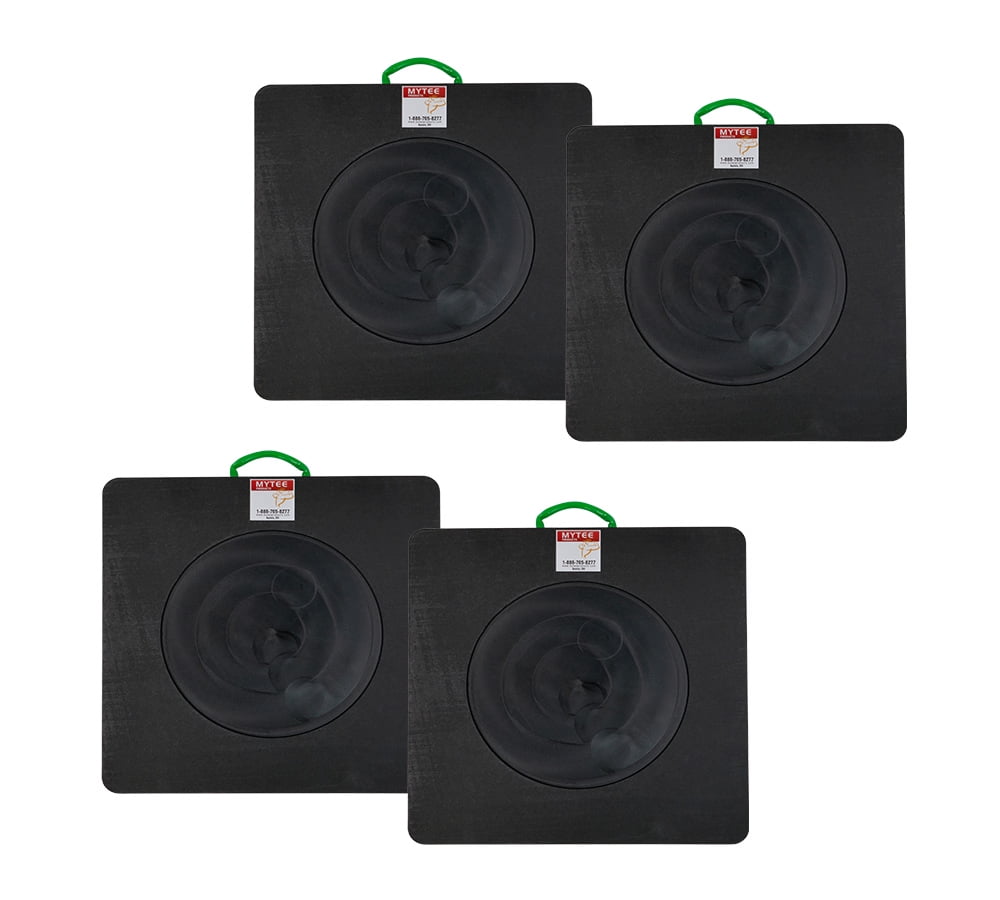 4 Pack 24"x24"x2" Heavy Duty Outrigger Pad for RV with Recessed Radius ...