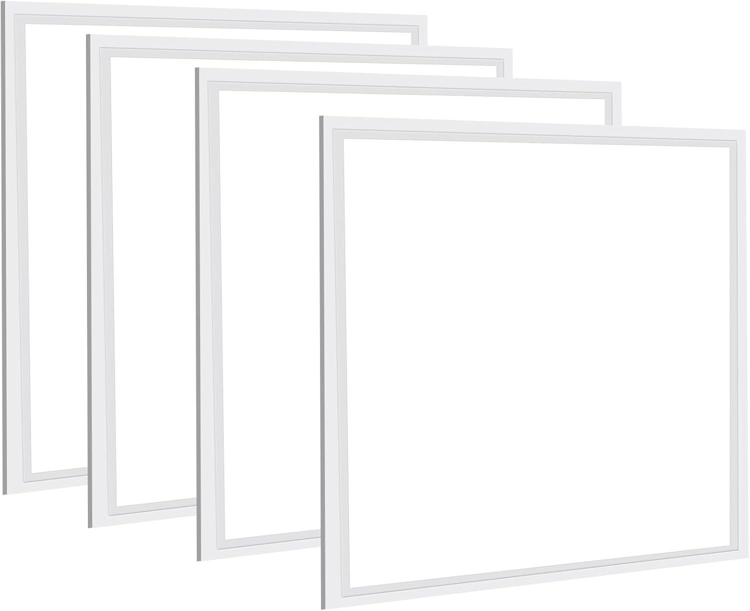 4 Pack 2x2 LED Flat Panel Light, 45W 5800 LM Drop Ceiling Light Fixture ...