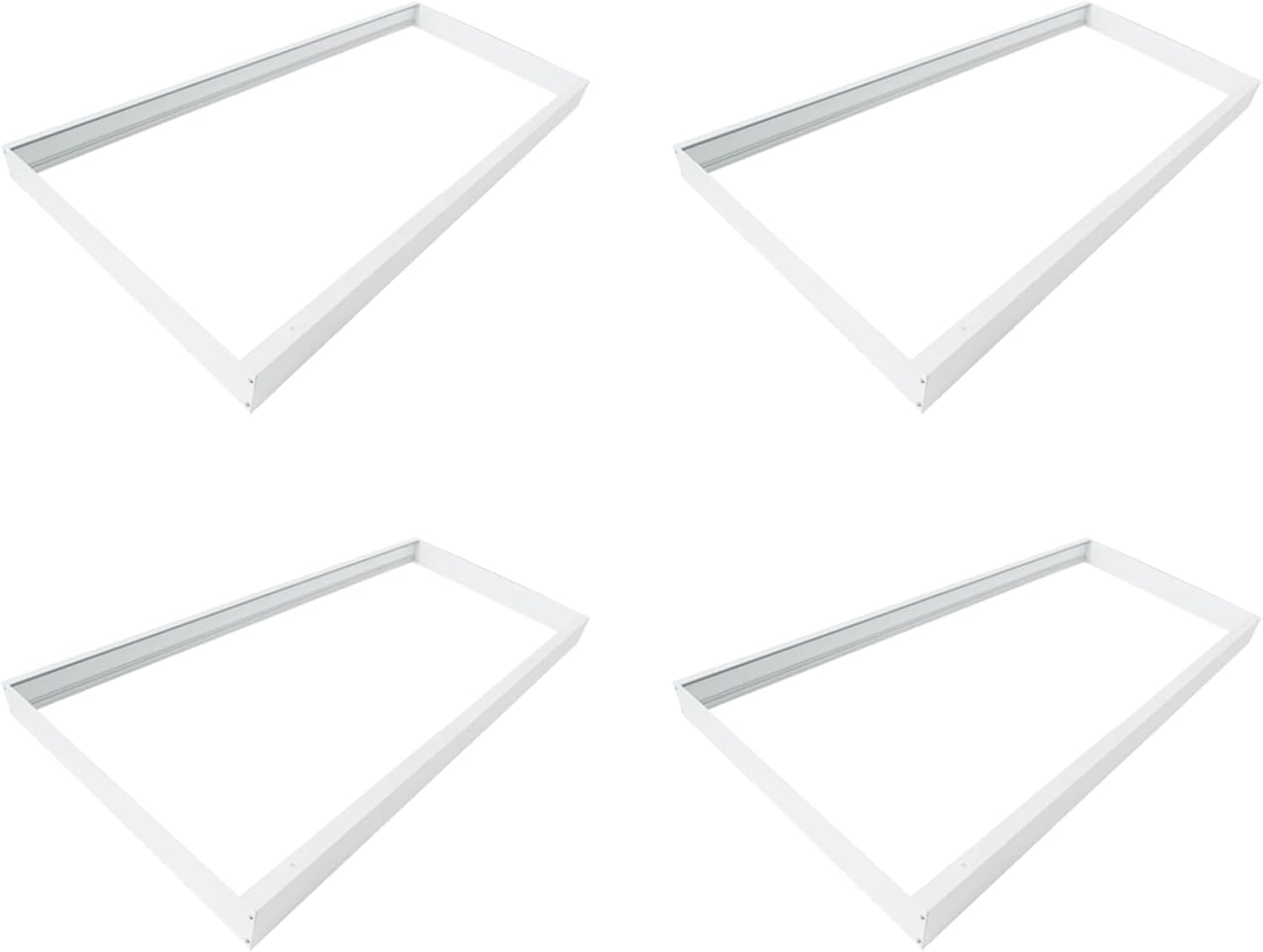 4-Pack 2x4 Surface Mount Kit for LED Flat Panel Light-Aluminum Ceiling ...