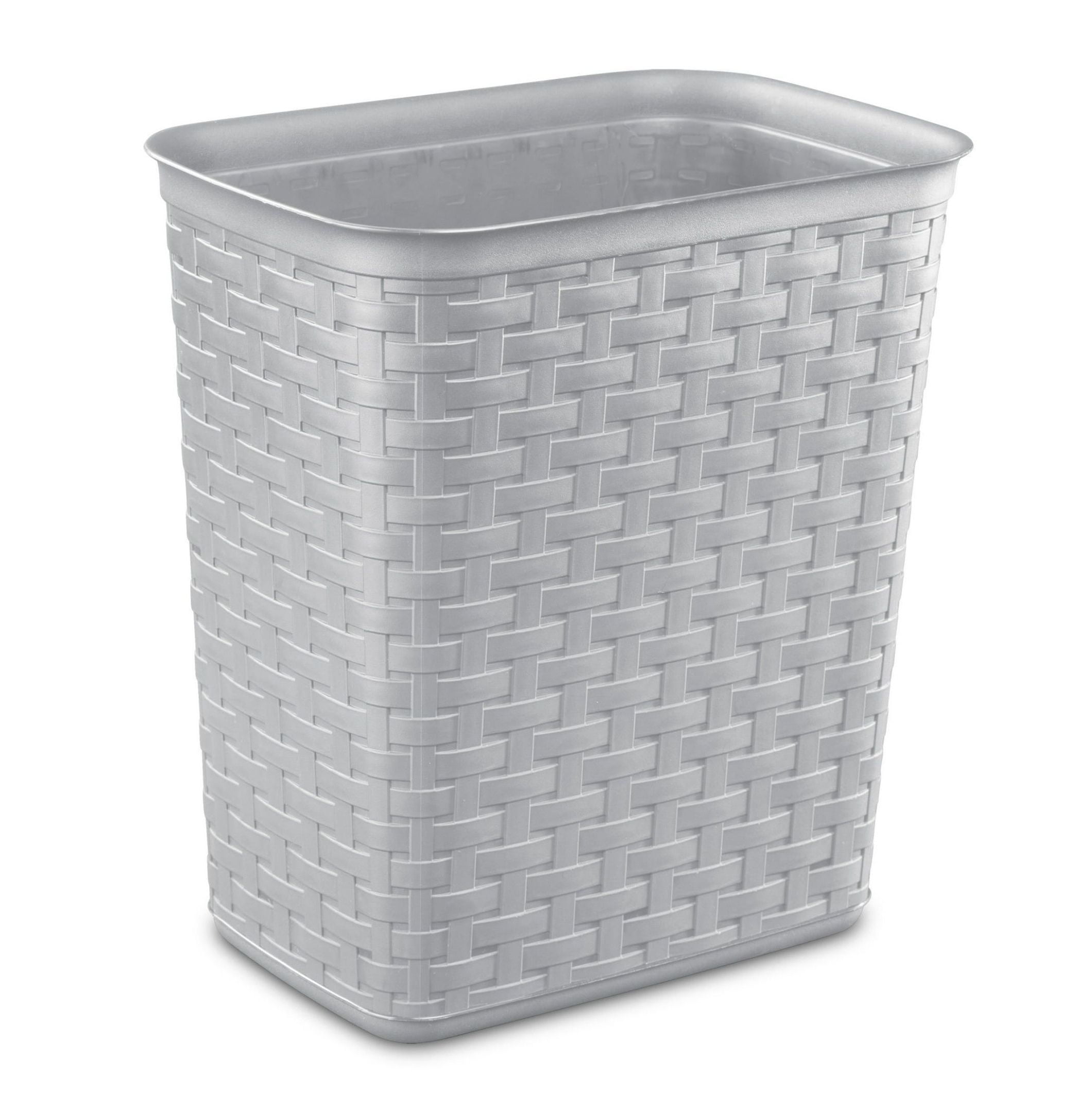(4 Pack)3.4 Gallon Weave Wastebasket, Décor Trash Can and Space ...