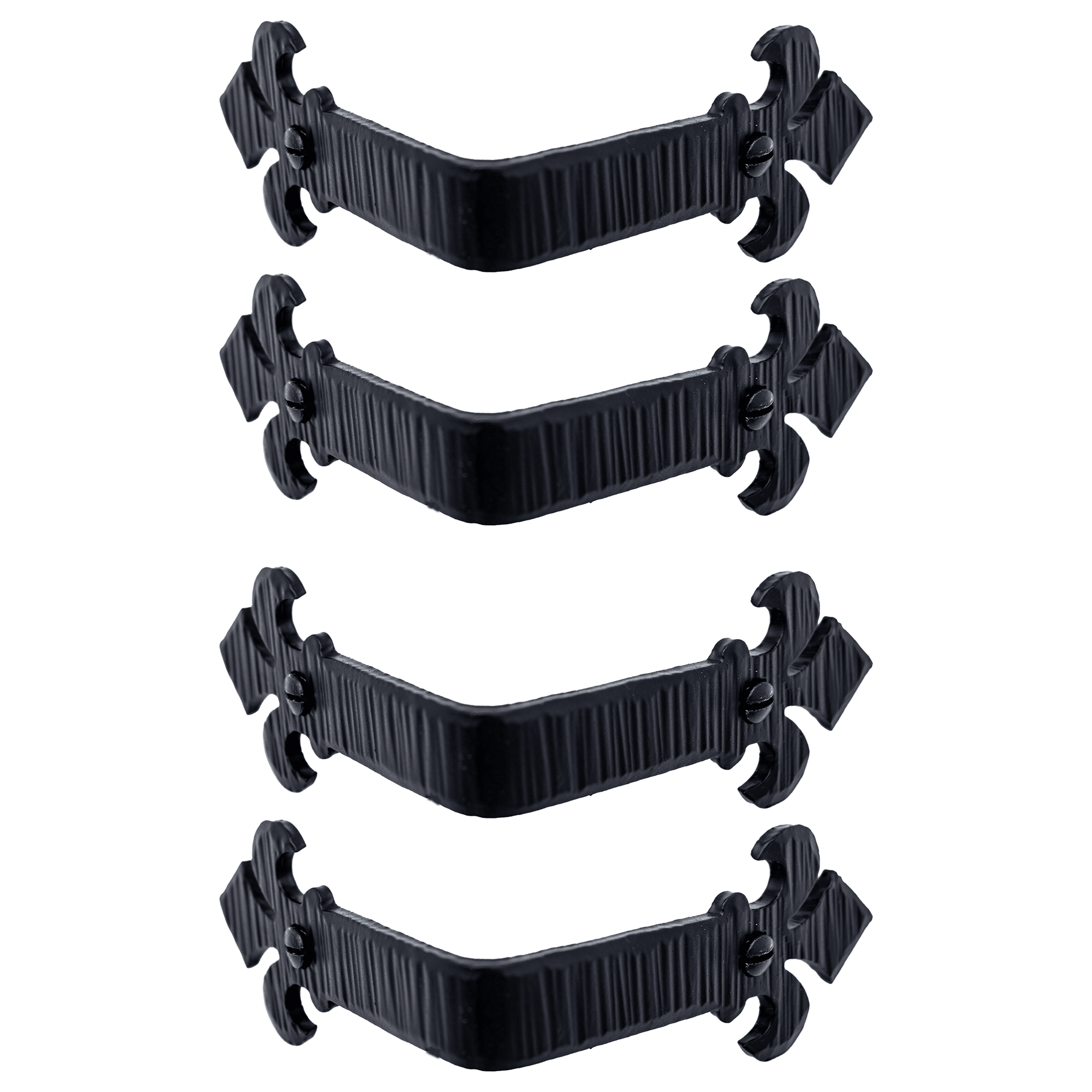 4 Pack | 3.5" Hand Forged Iron Decorative Corner Protector Angle Guard ...