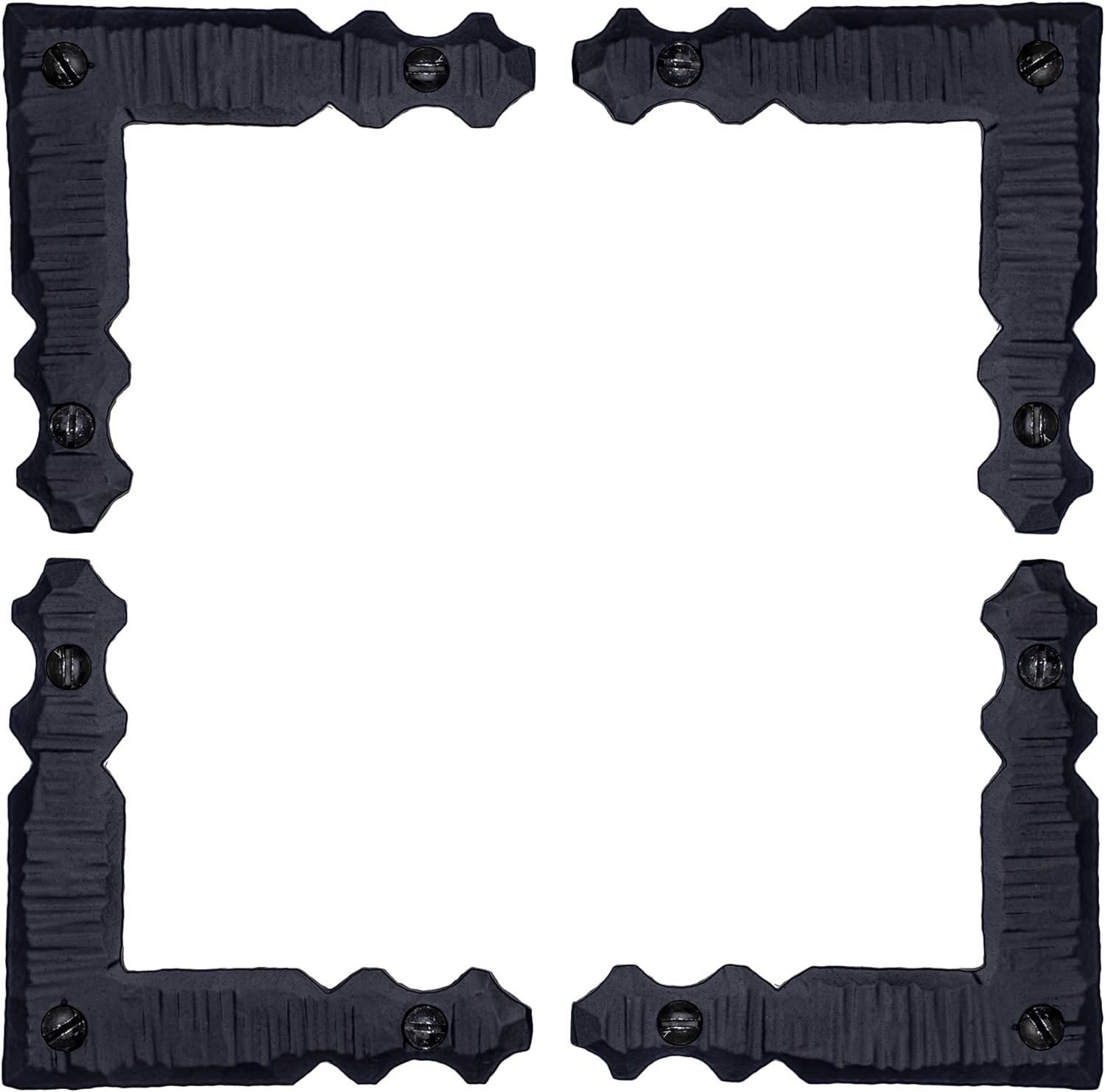 4 Pack 3.5 Inch Metal L Bracket for Furniture - Black - Handmade ...