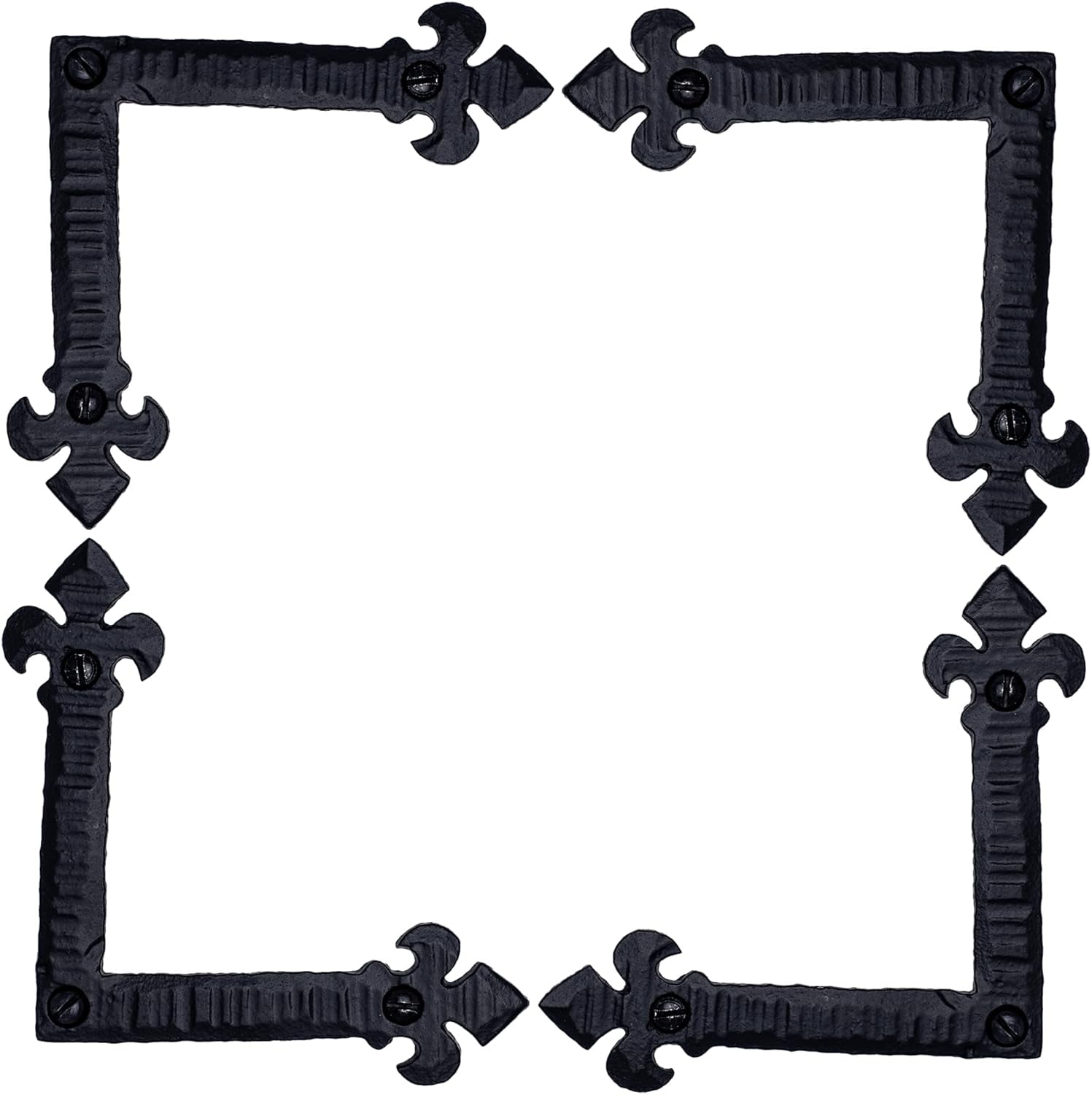 4 Pack 3.5 Inch Metal L Bracket for Furniture - Black - Handmade ...