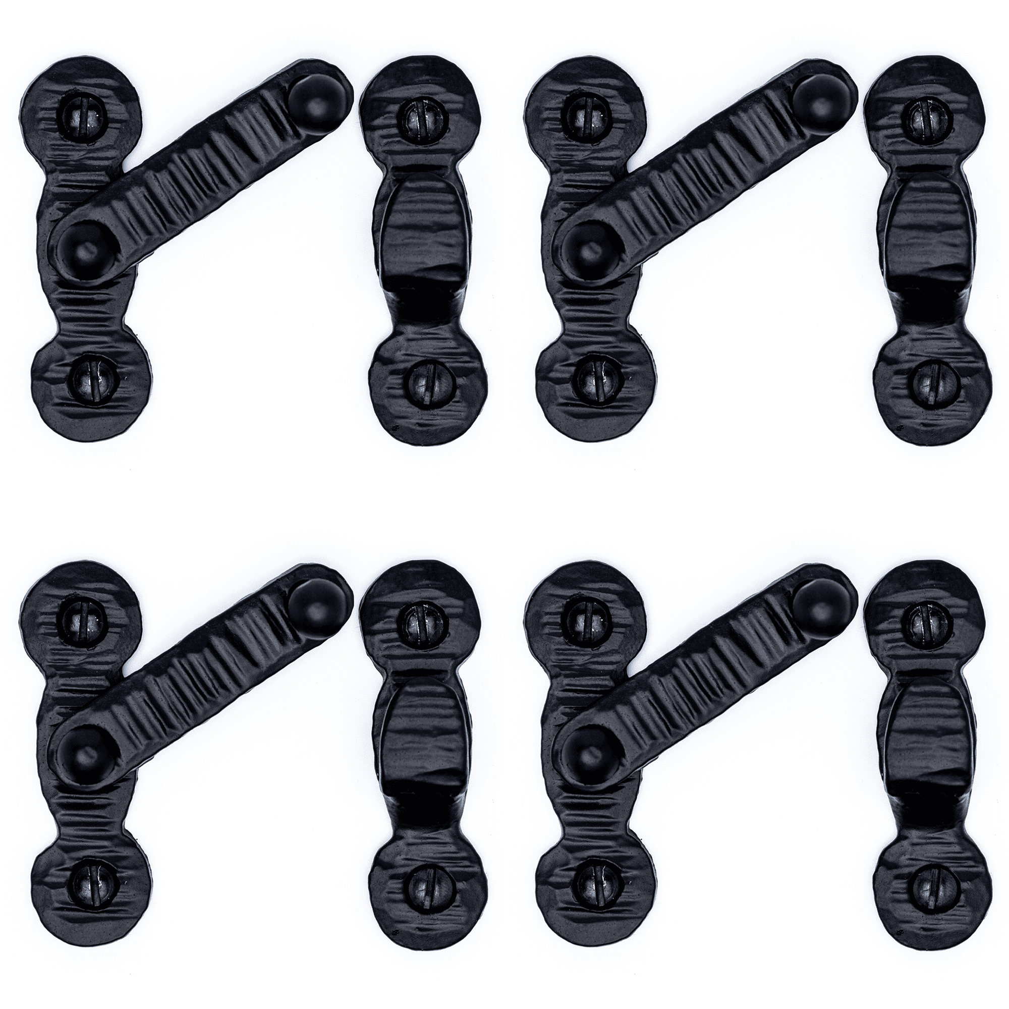 4 Pack 3.5 inch Decorative Bar Flip Latch- Black - Small Latch - Gate ...