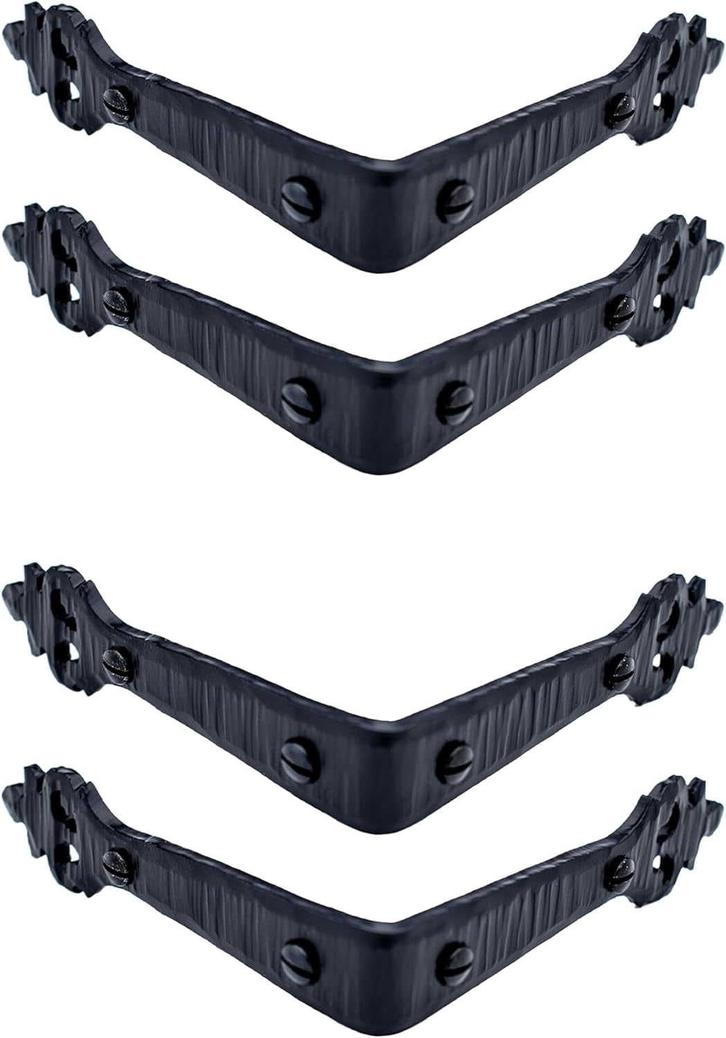 The 4 Pack 3.5 inch Metal Corner Protector - Black - Furniture Corner ...