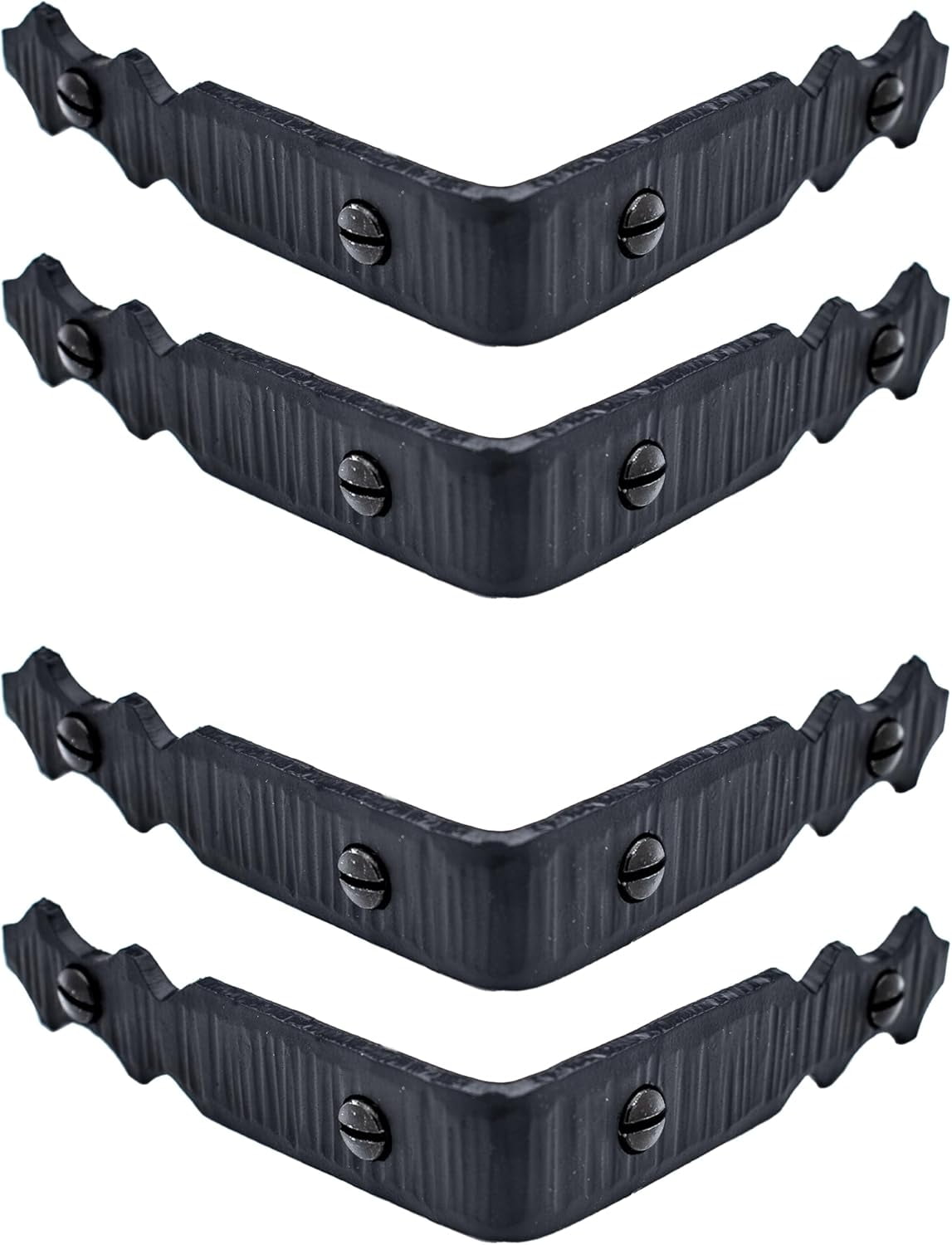 4 Pack 3.5 inch Metal Corner Protector - Black - Furniture Corner ...