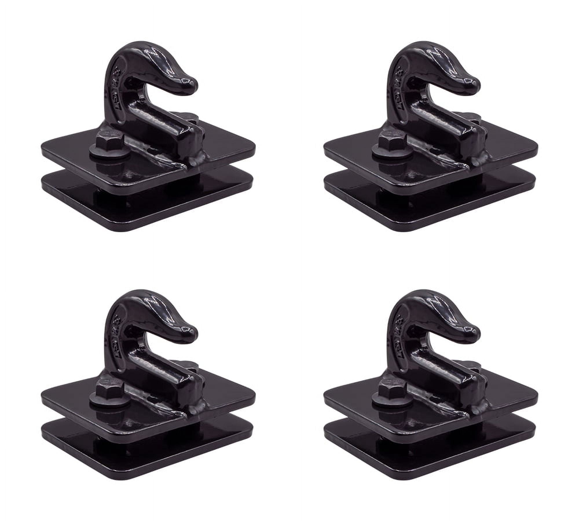4 Pack 3/8" Tractor Bucket Grab Hook with Backer Plate - 6600lbs WLL ...