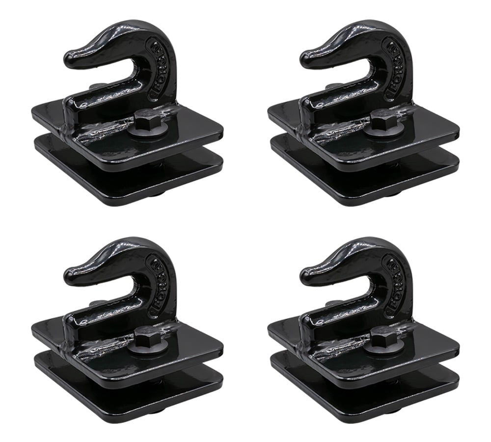 4 Pack 3/8" Tractor Bucket Grab Hook with Backer Plate - 6600lbs WLL ...