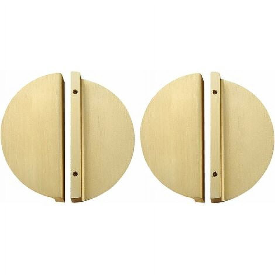 4 Pack 3.9" Brass lf Circle Drawer Pull ndles with Screws for Kitchen ...