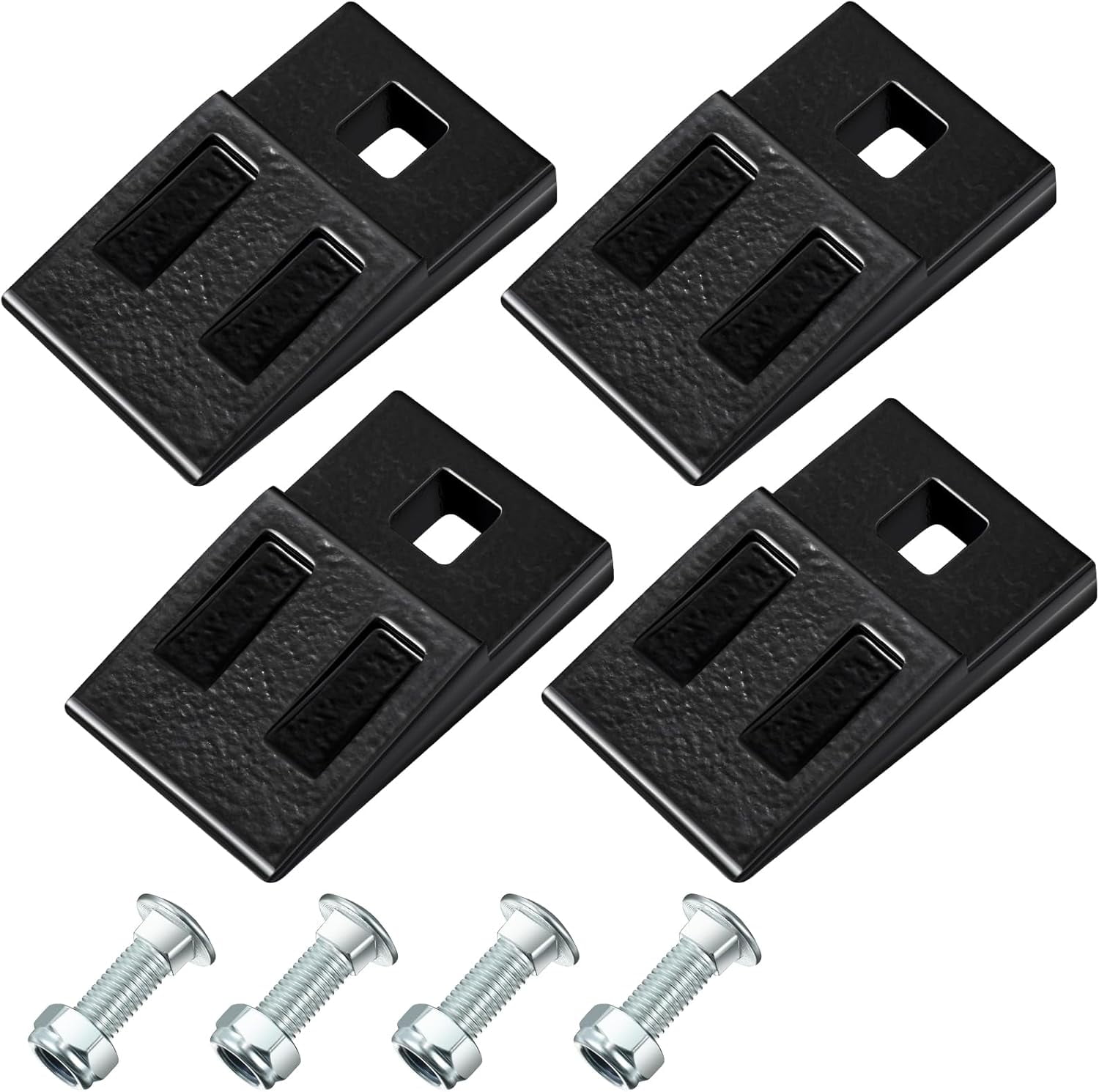 4 Pack 3 Point Auger Cutting Edge with Screw Square Hole Replacement ...