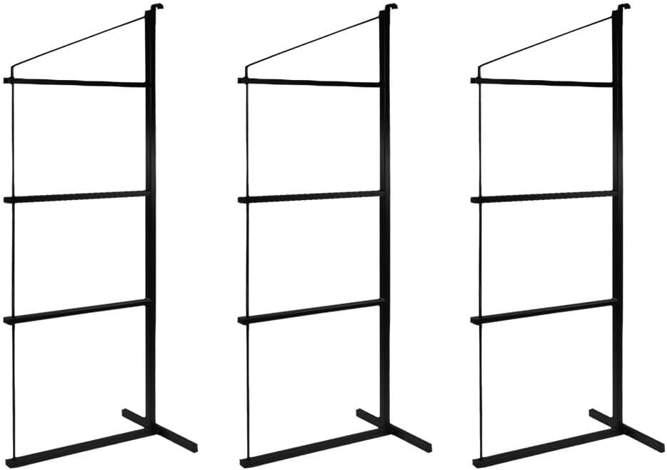 4 Pack of 3 Tier Shipping Container Shelving Bracket with 18"(D) x 60 ...