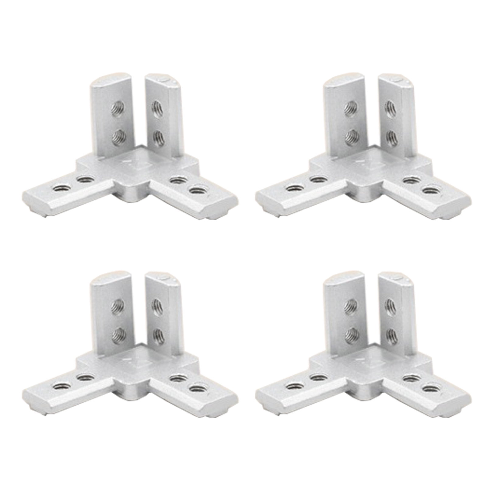 4 Pack 3-Way End Corner Bracket Connector with Screws 3-way Profile ...